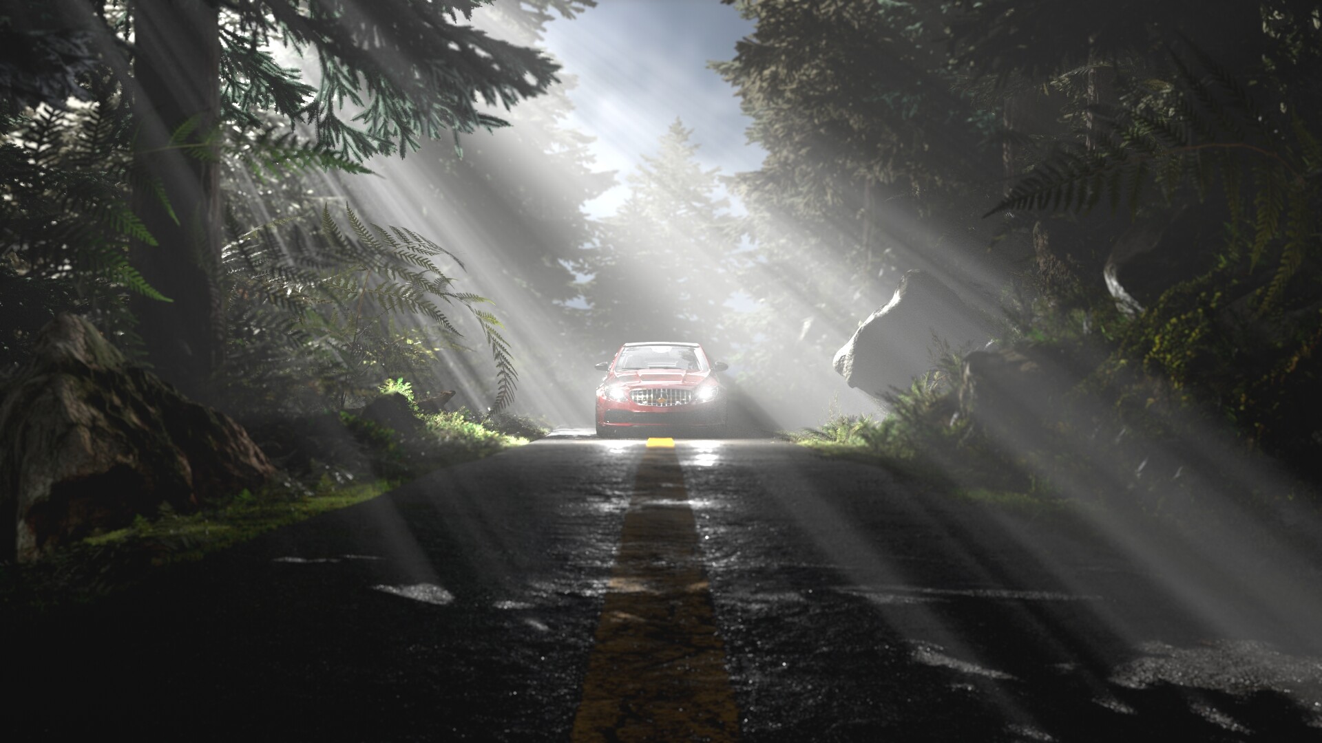 ArtStation - Benz in the dark forest