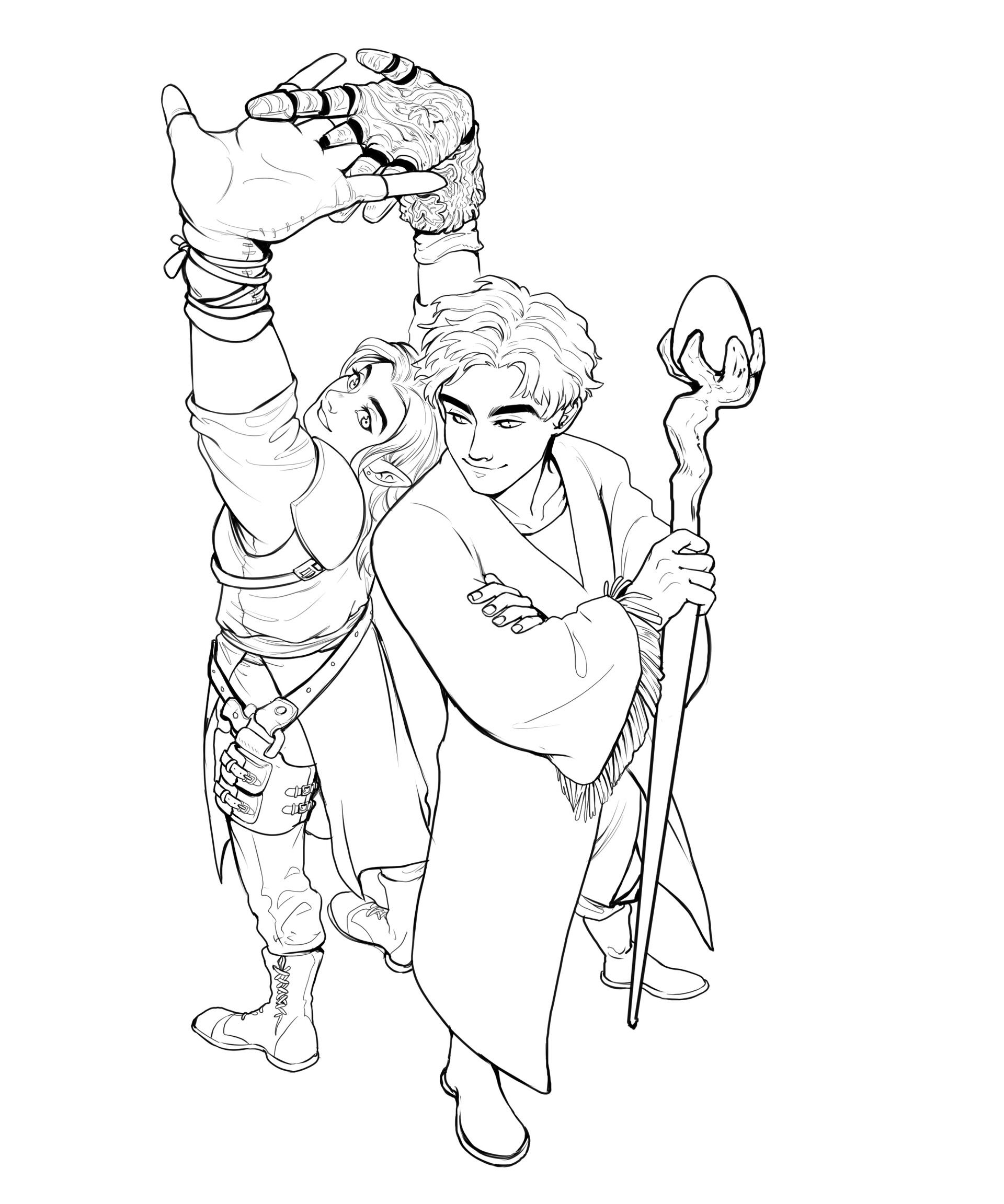 coloring pages of elsa and jack frost