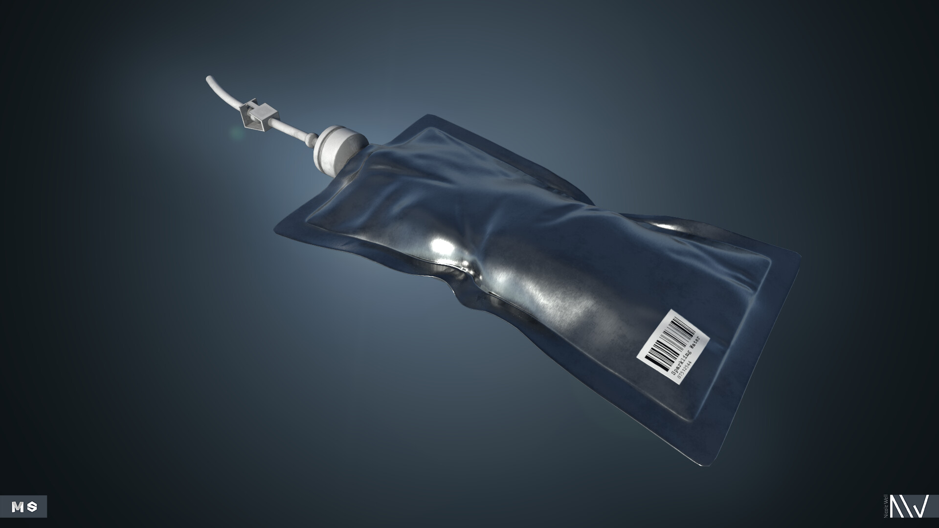 ArtStation - Modelling- Space Food Sachet