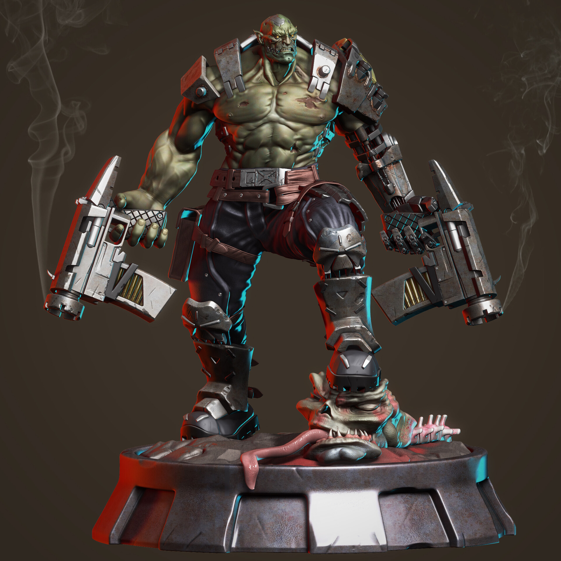 ArtStation - Cyber orc