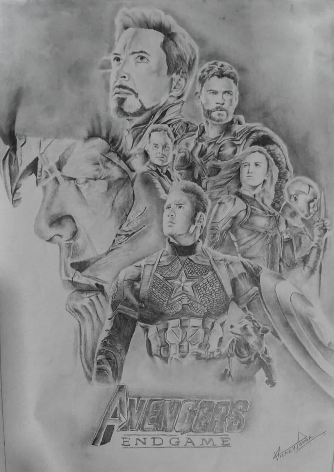 ArtStation - Avengers Pencil Portrait