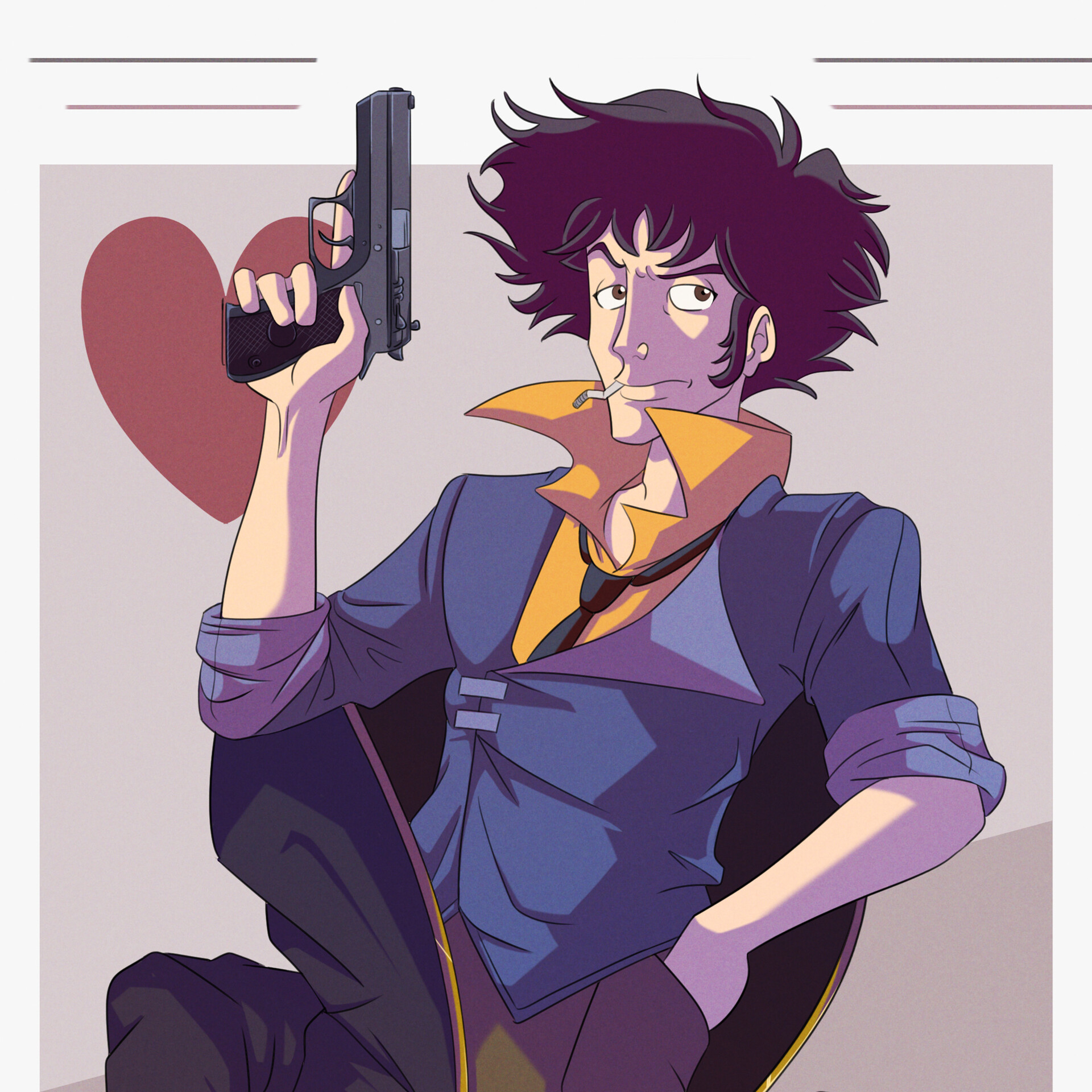 Benjamin Schott (DrawItBeta) - Cowboy Bebop playing card | Character ...