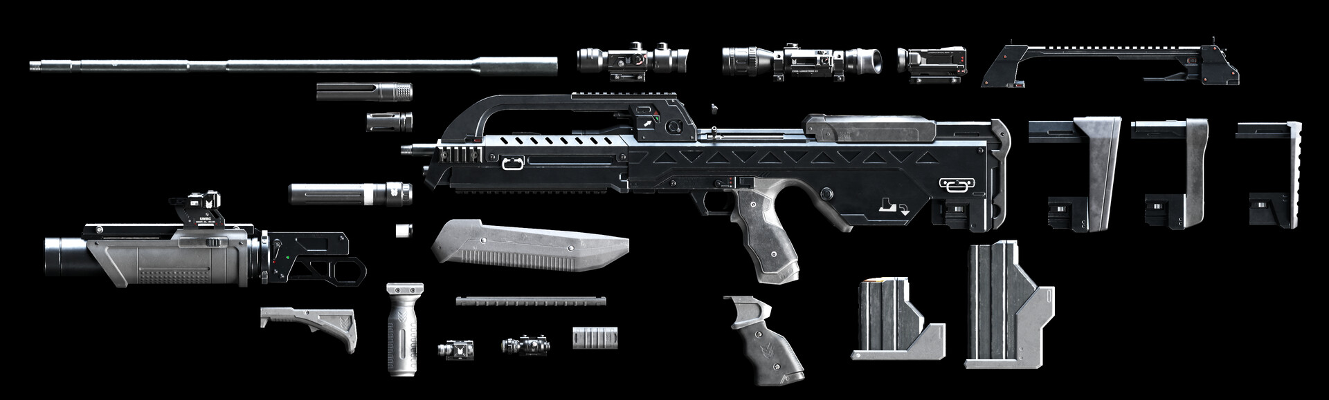 Jared Harris - Halo BR55 Battle Rifle - Far Isle