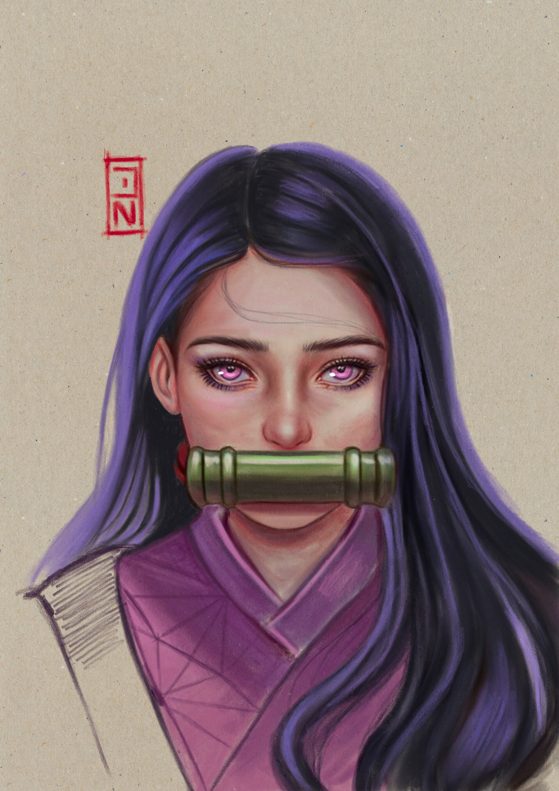 ArtStation - Nezuko - Kimetsu no Yaiba