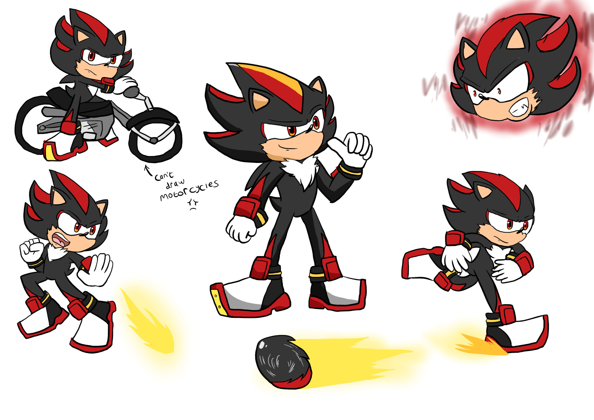 Sonic Character Model Sheet