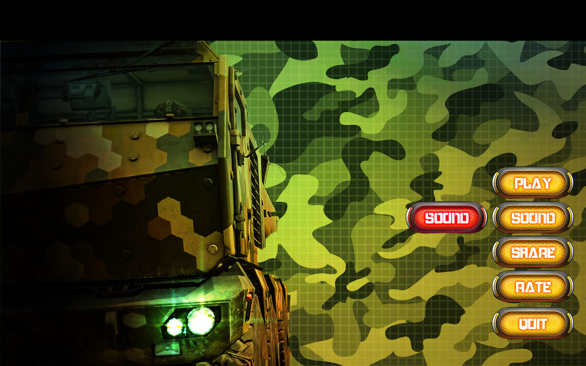 ArtStation - Army truck simulation game UI