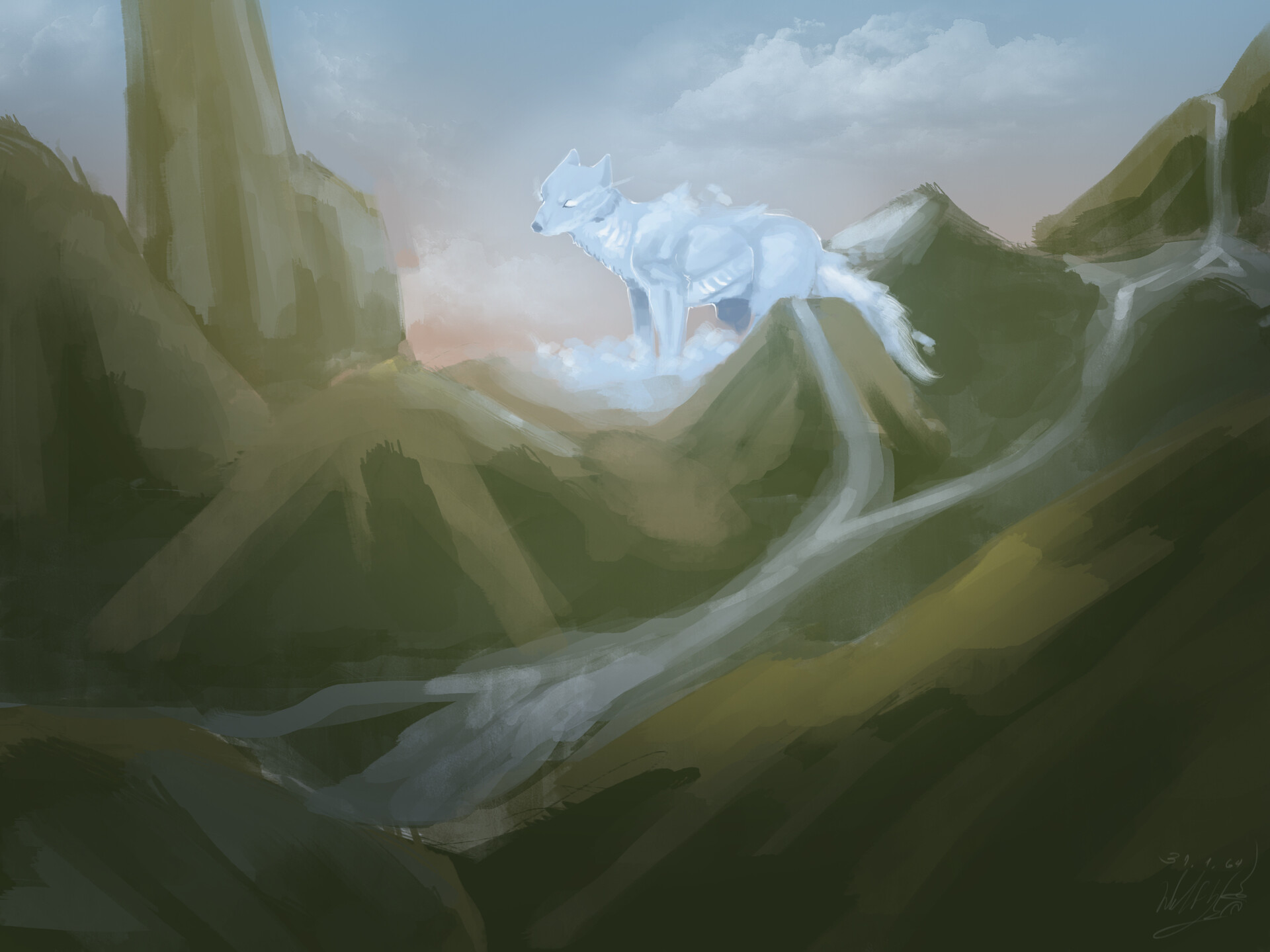 ArtStation - The Big wolf