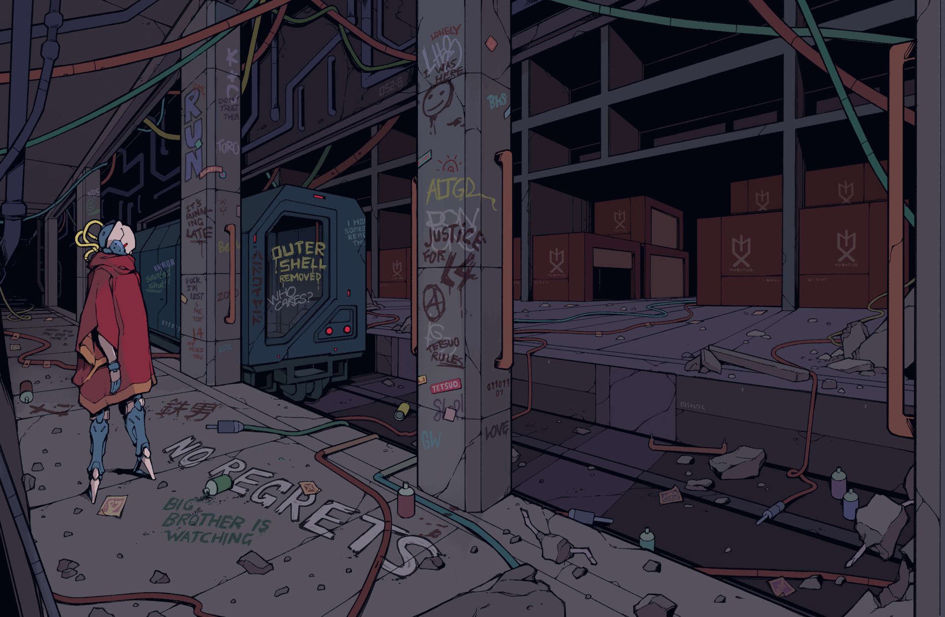 ArtStation - Hard Wire Island Tabletop RPG Commission