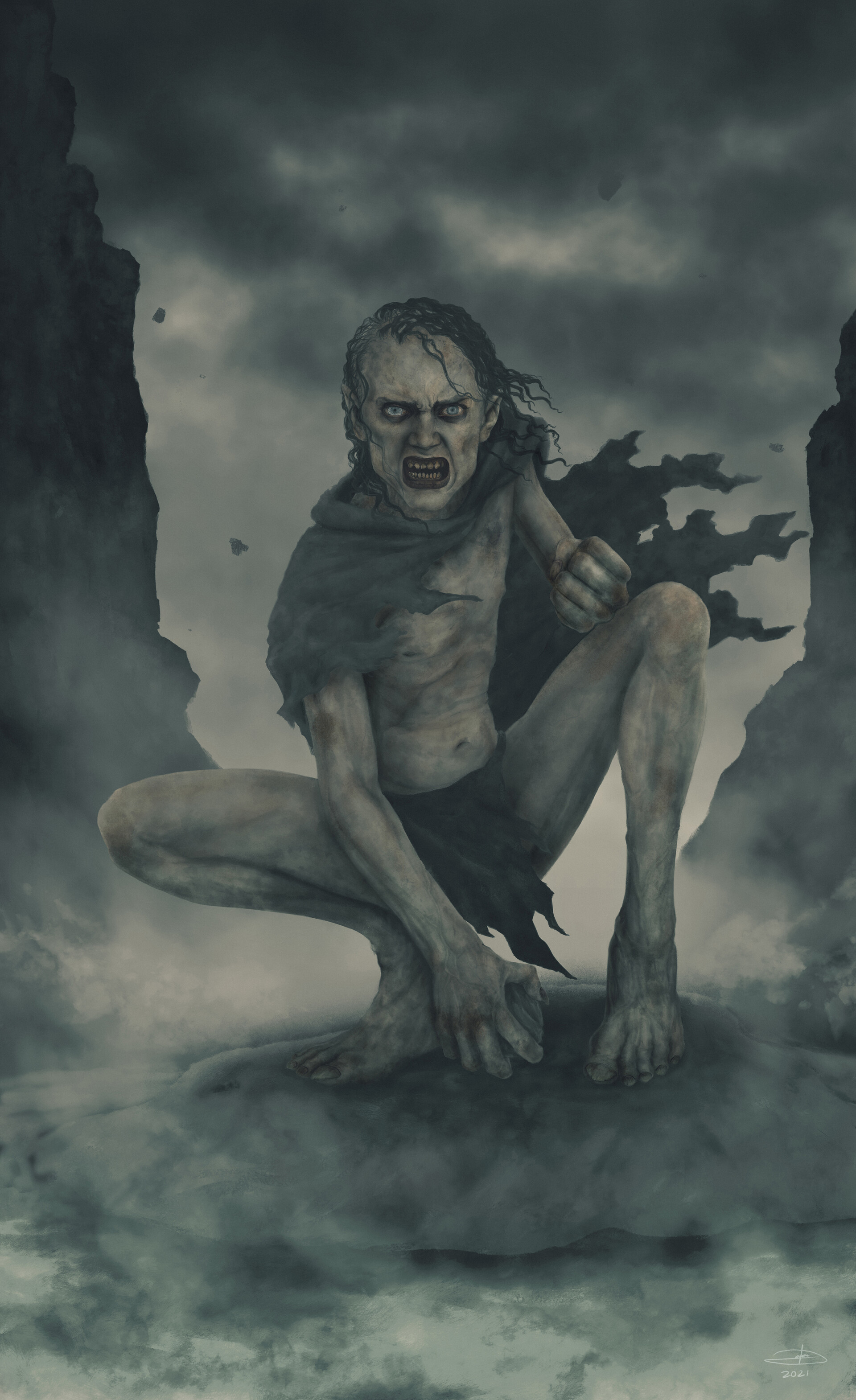 ArtStation - The fall of Frodo Baggins - Alternative ending LOTR