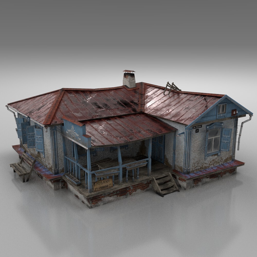 ArtStation - Old Russian hut