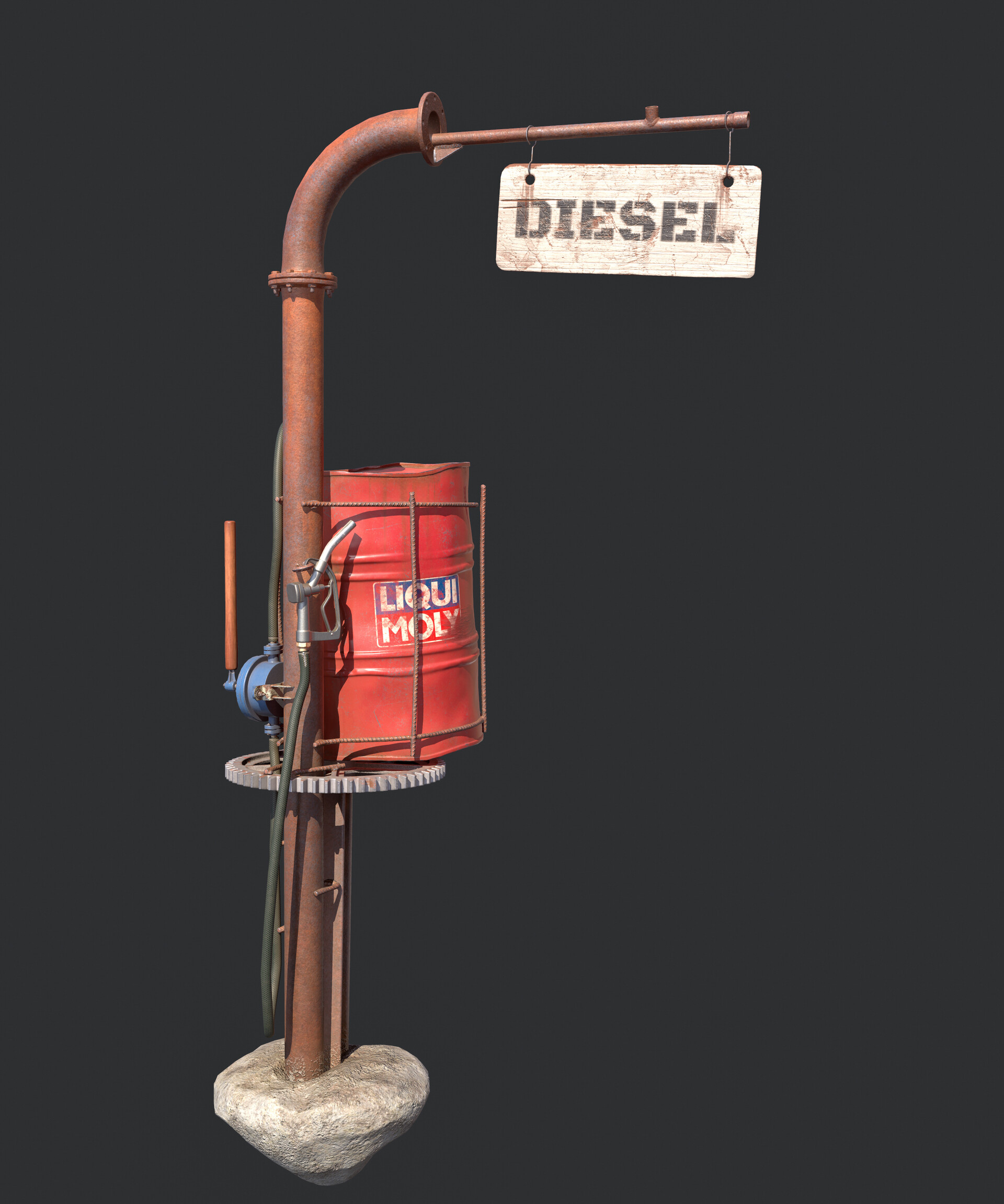 ArtStation - Homemade gas station