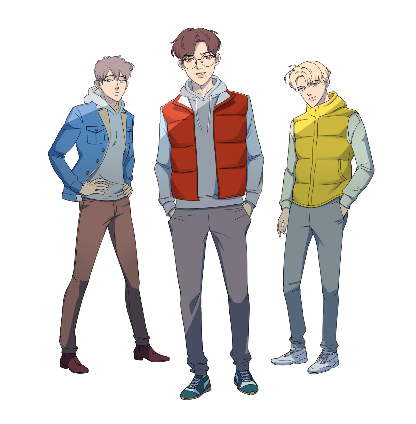 ArtStation - Red Blue Yellow Trio