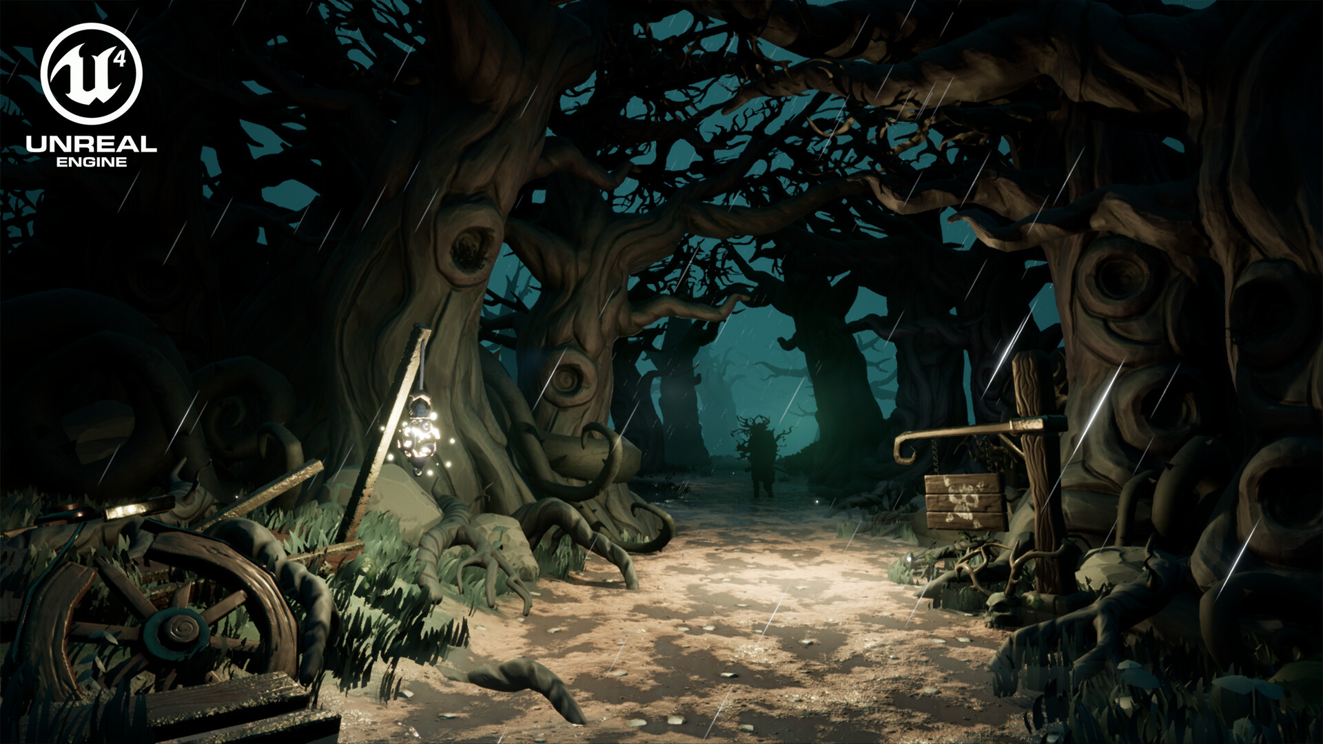 ArtStation - Spooky Forest Environment