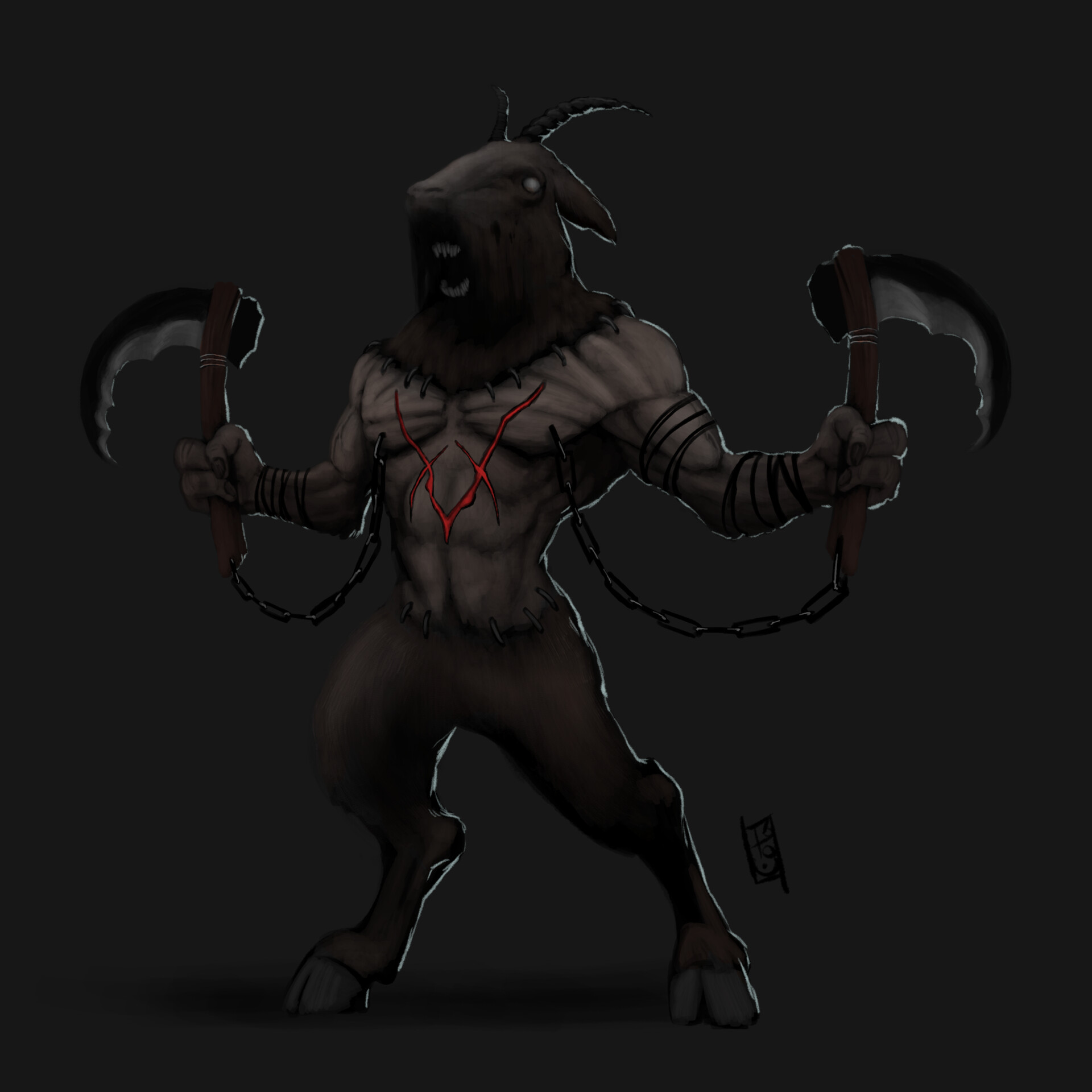 ArtStation - Goatman - Diablo Fan Concept
