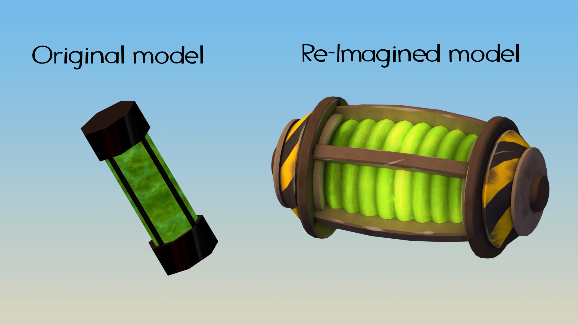 ArtStation - Remastering an old TFC model in the TF2 Style