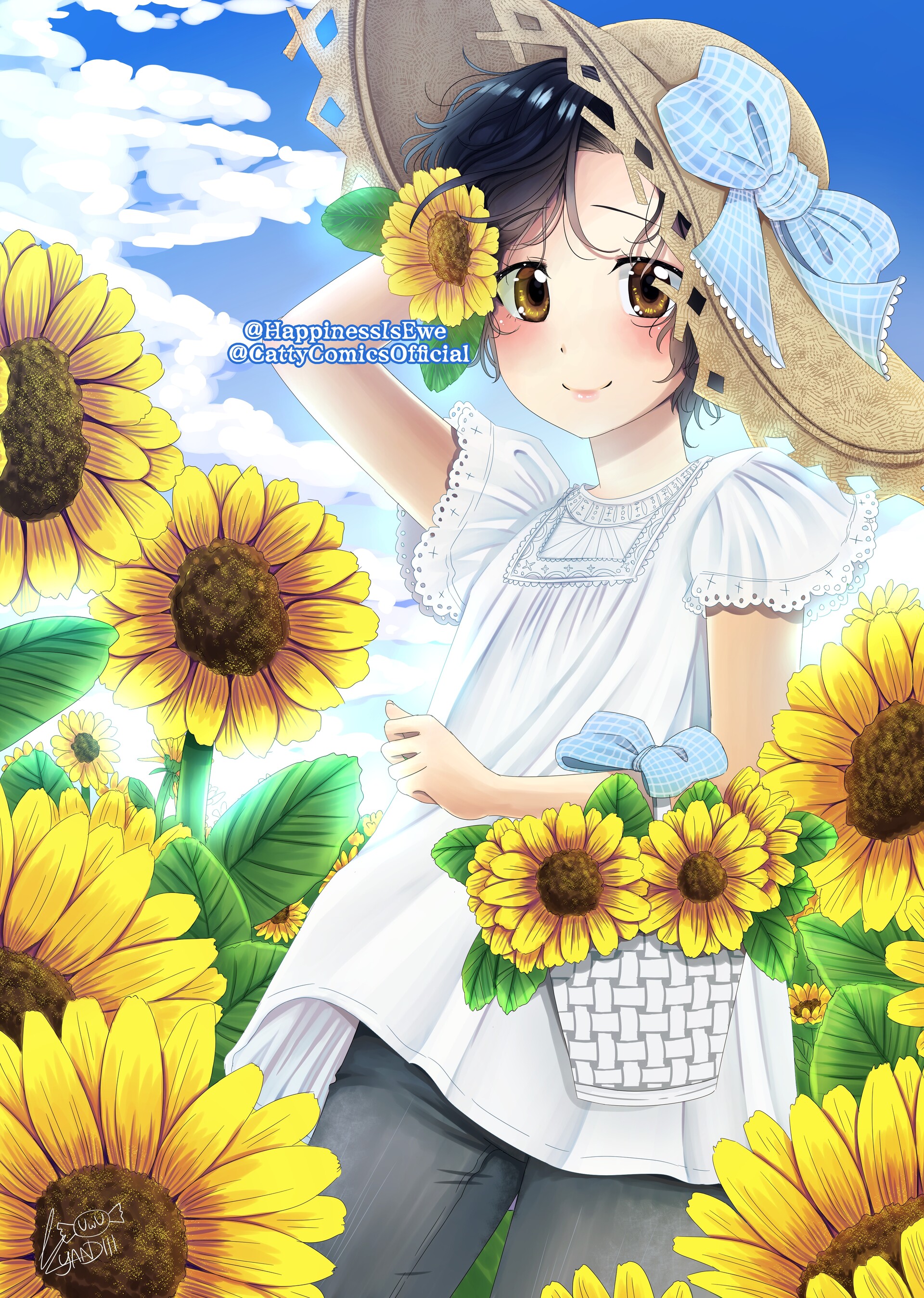 ArtStation - ~Sunny Sunflowers~ {Happiness is Ewe}