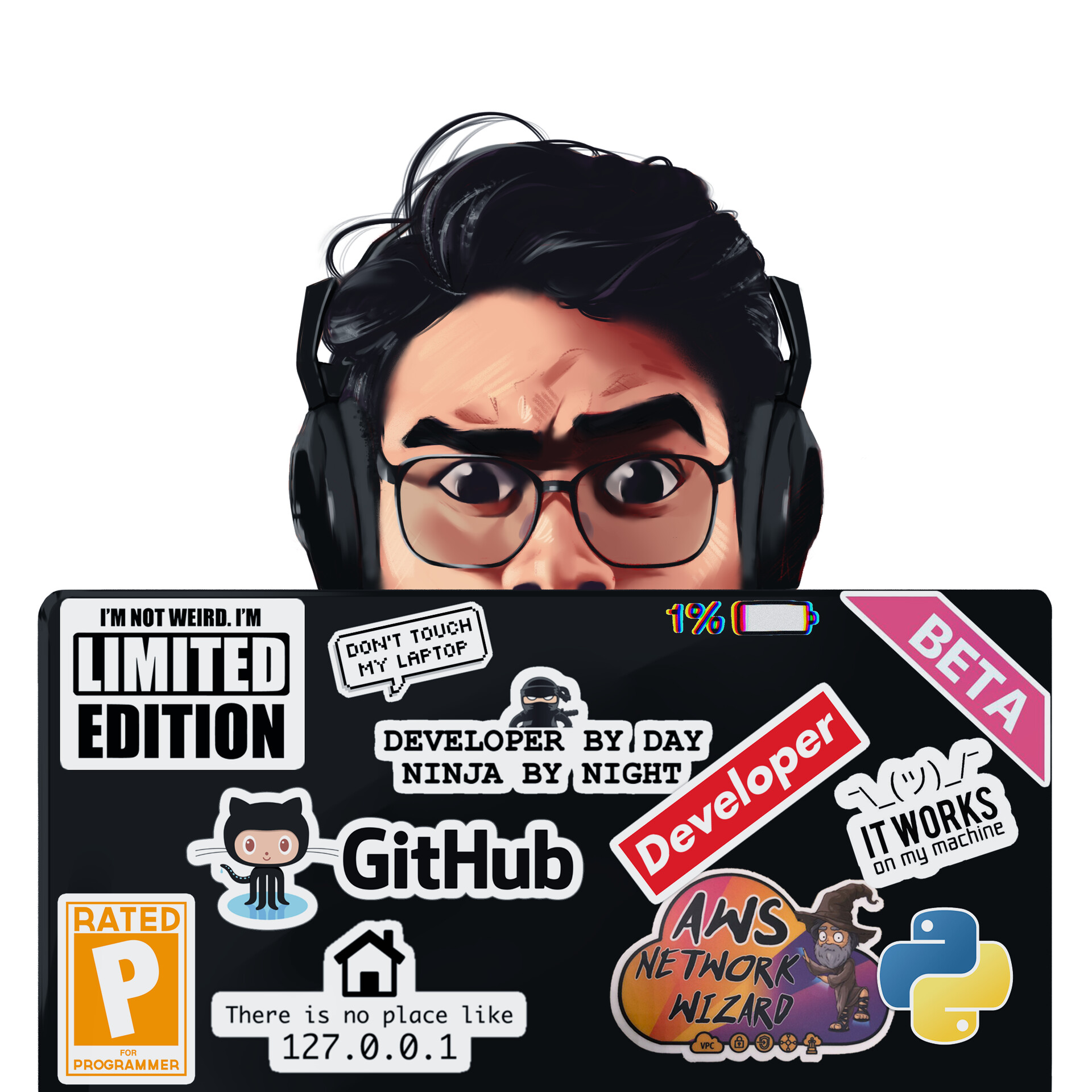 ArtStation - Geeky guy