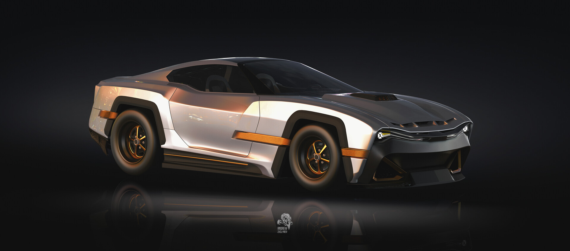 ArtStation - Muscle Car (Work in progress)