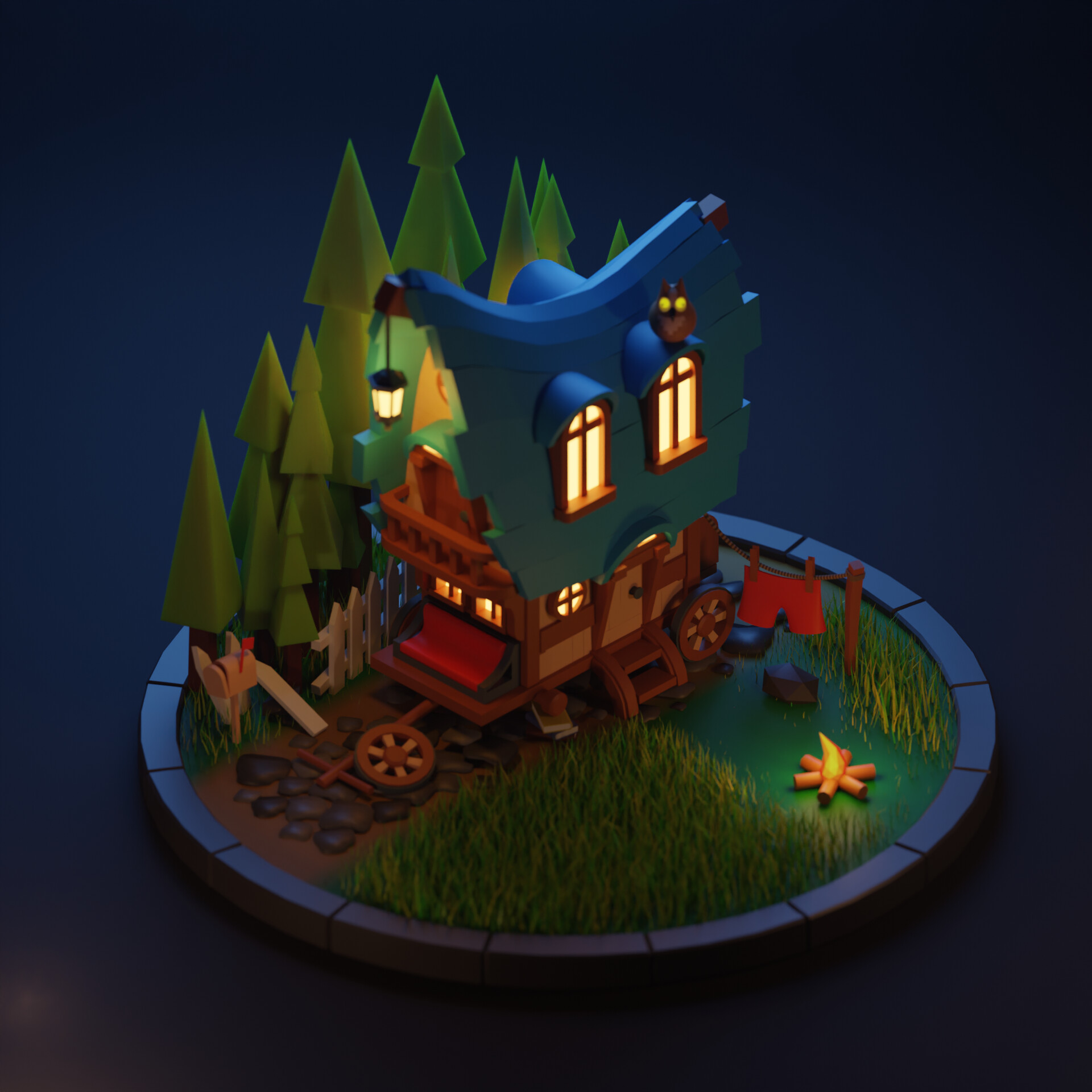 ArtStation - 3D Blender Vagon