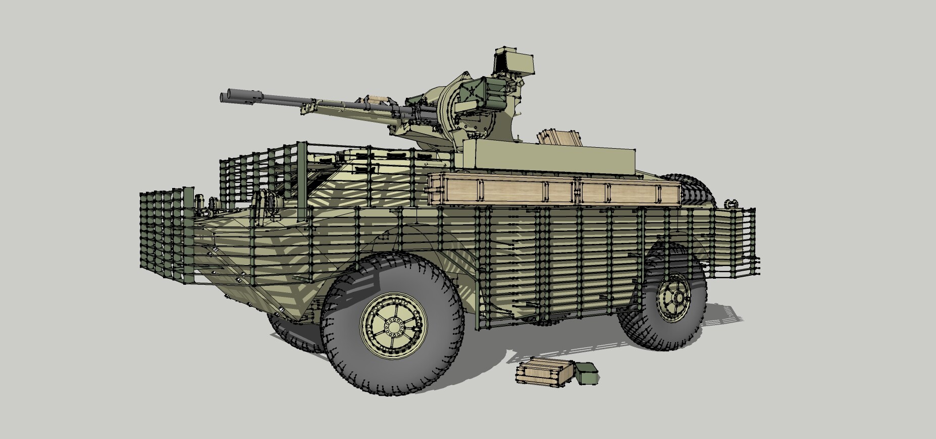 ArtStation - BRDM-2 / ZU-23-2 RWS