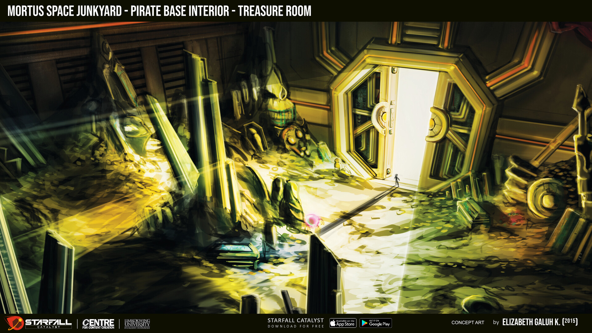 ArtStation - STARFALL CATALYST: Space Pirate Ship - Interior