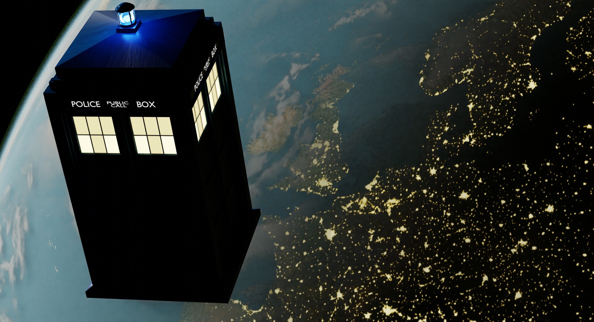 ArtStation - Tardis in Orbit
