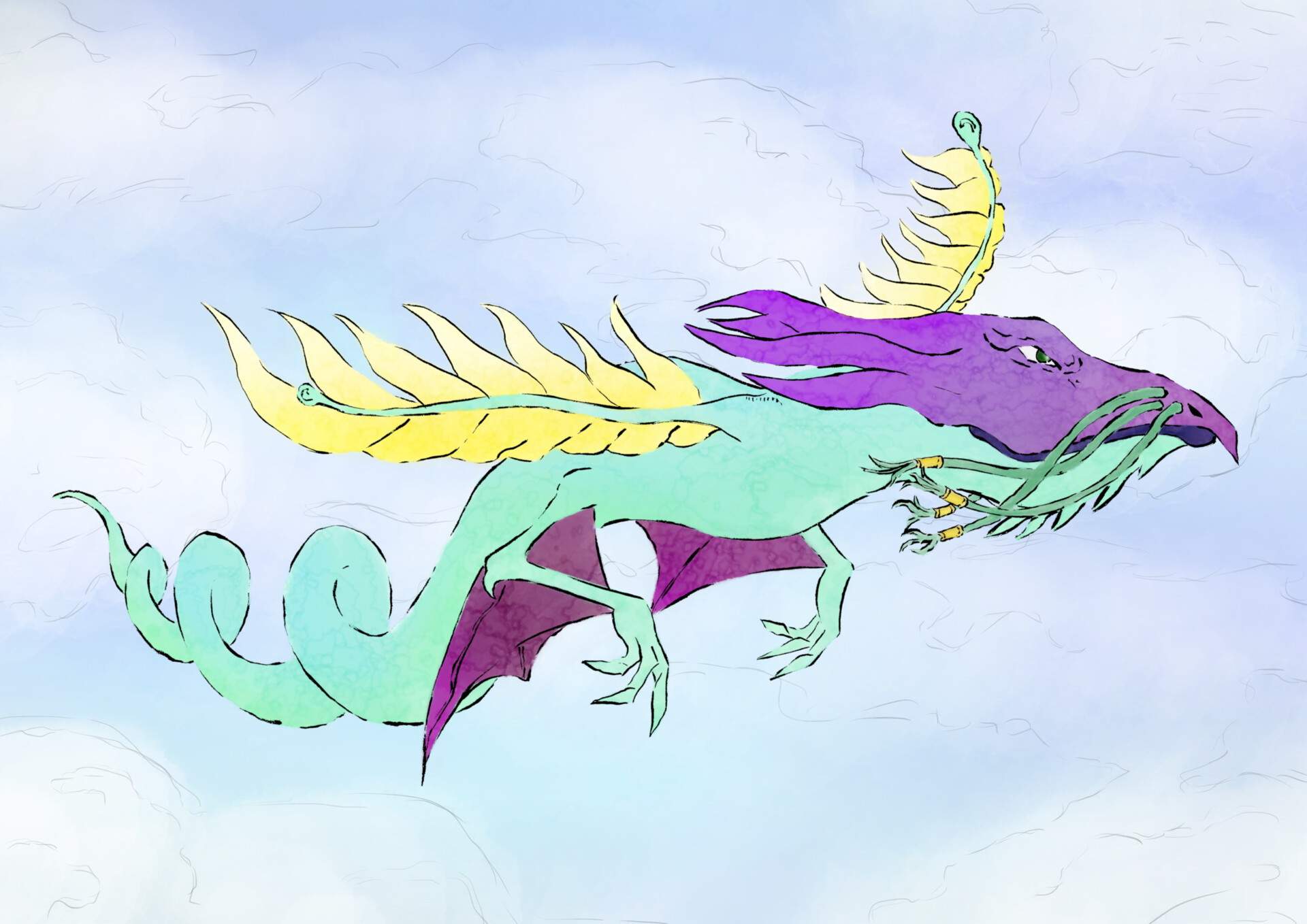 ArtStation - Soaring Dragon