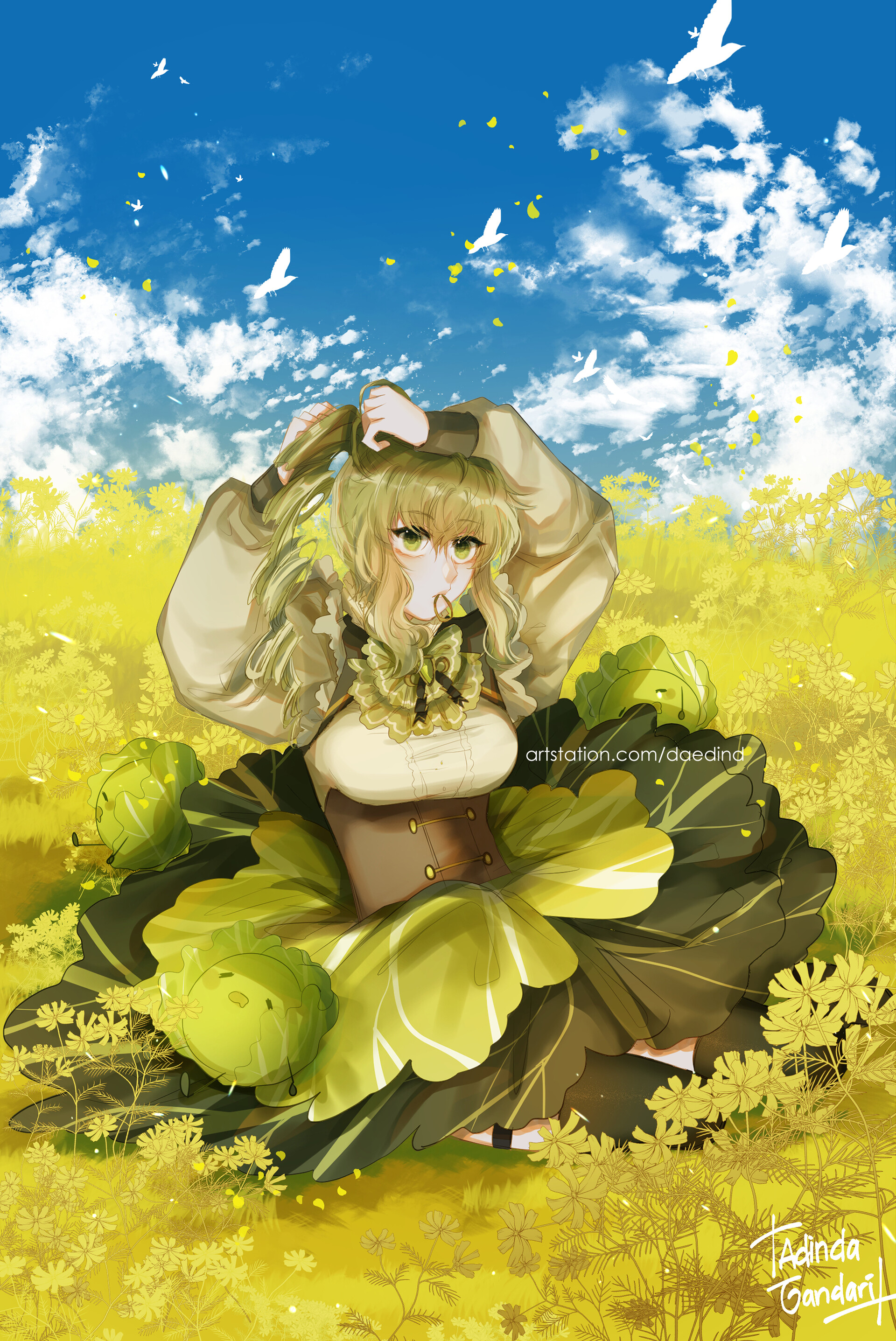 ArtStation - (Original Character) Cabbage lady (2)