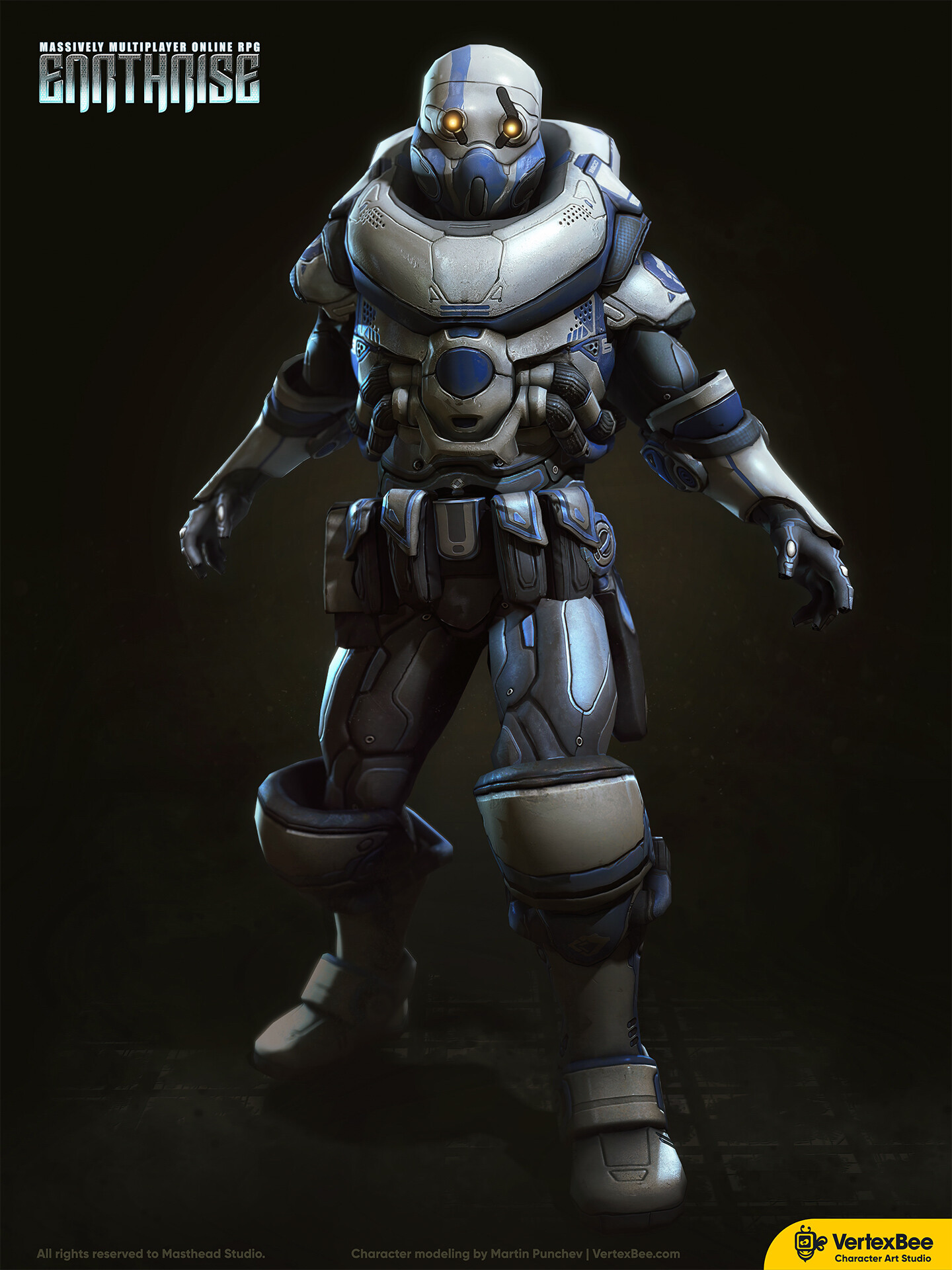 VertexBee Studios - MMO Sci-Fi Character In-Game Model