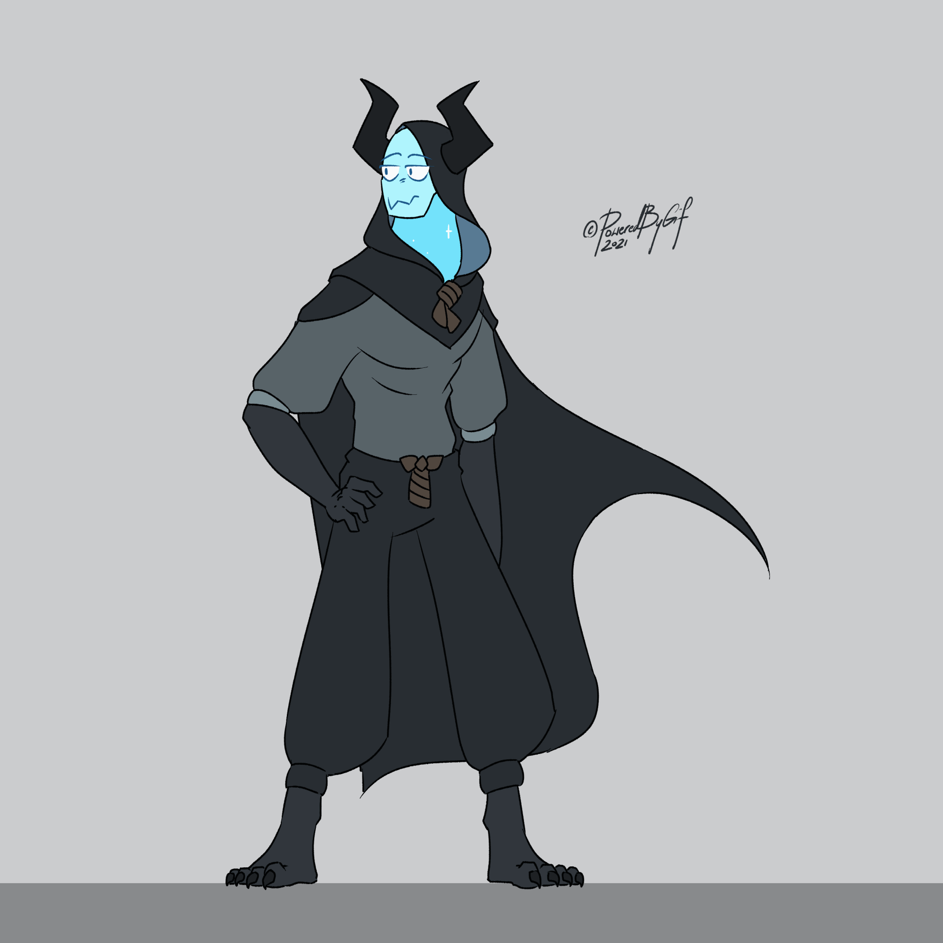 Waclaw Kastelik - Clothes in the wind - idle standing animation