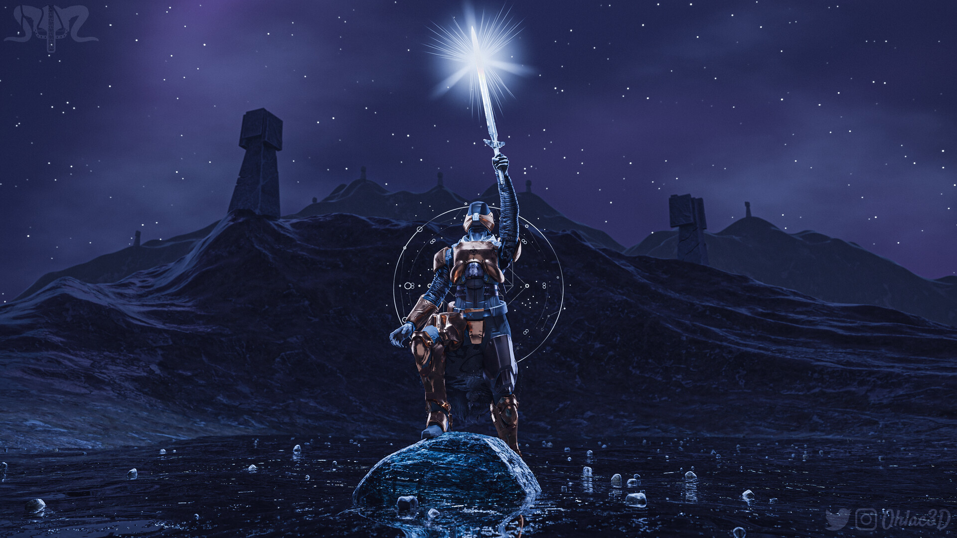 ArtStation - A Starshaped Sword