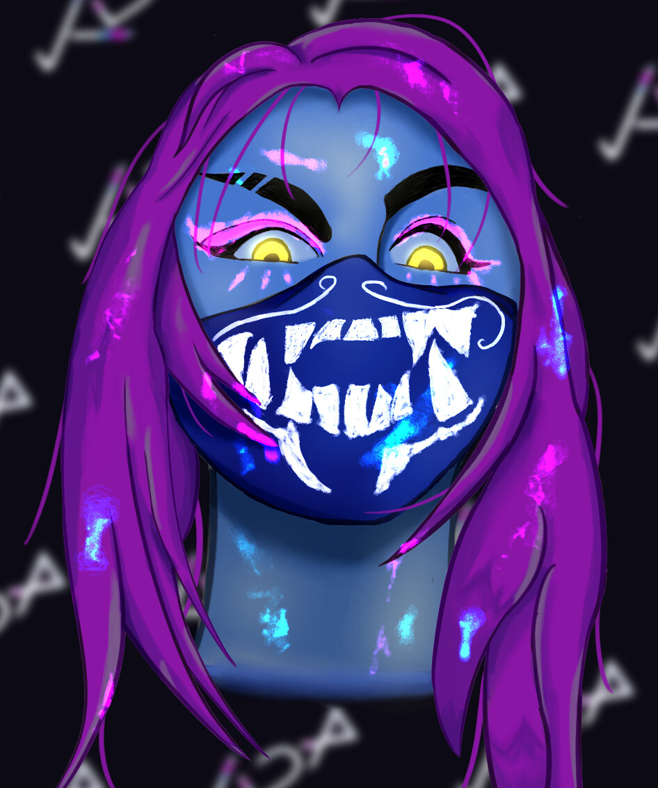 ArtStation - K/DA Akali Portrait