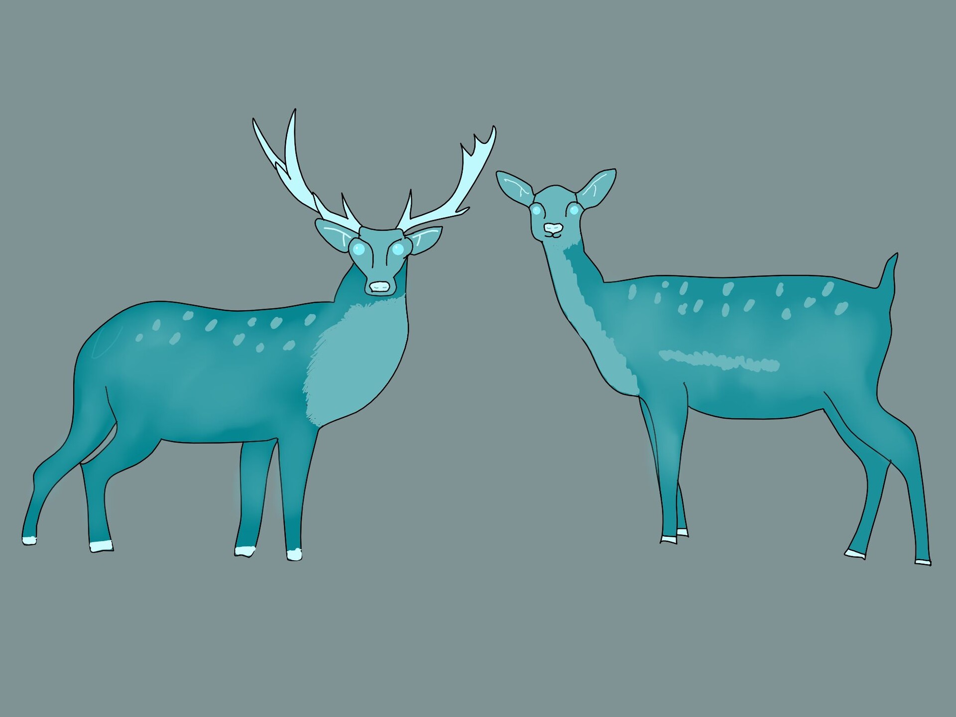 ArtStation - Magic deer