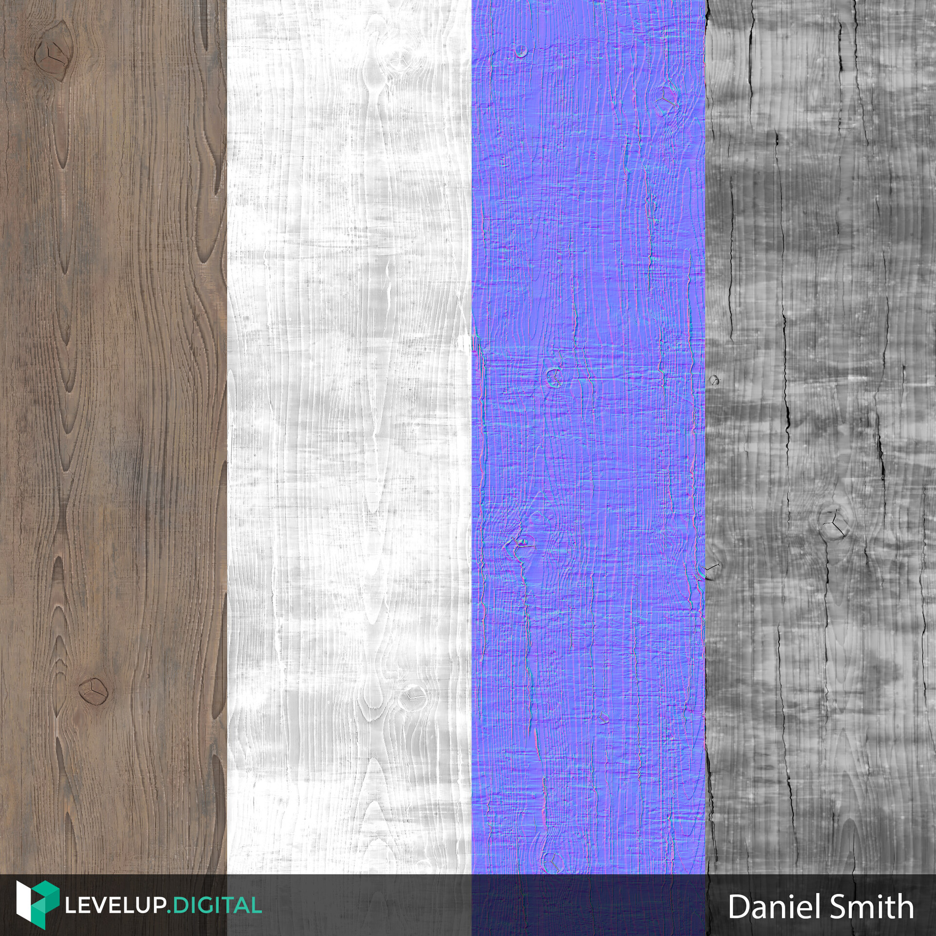 Daniel Smith - Level Up Digital - Creating An Aged Wood Texture - Derk Elshof - End Result