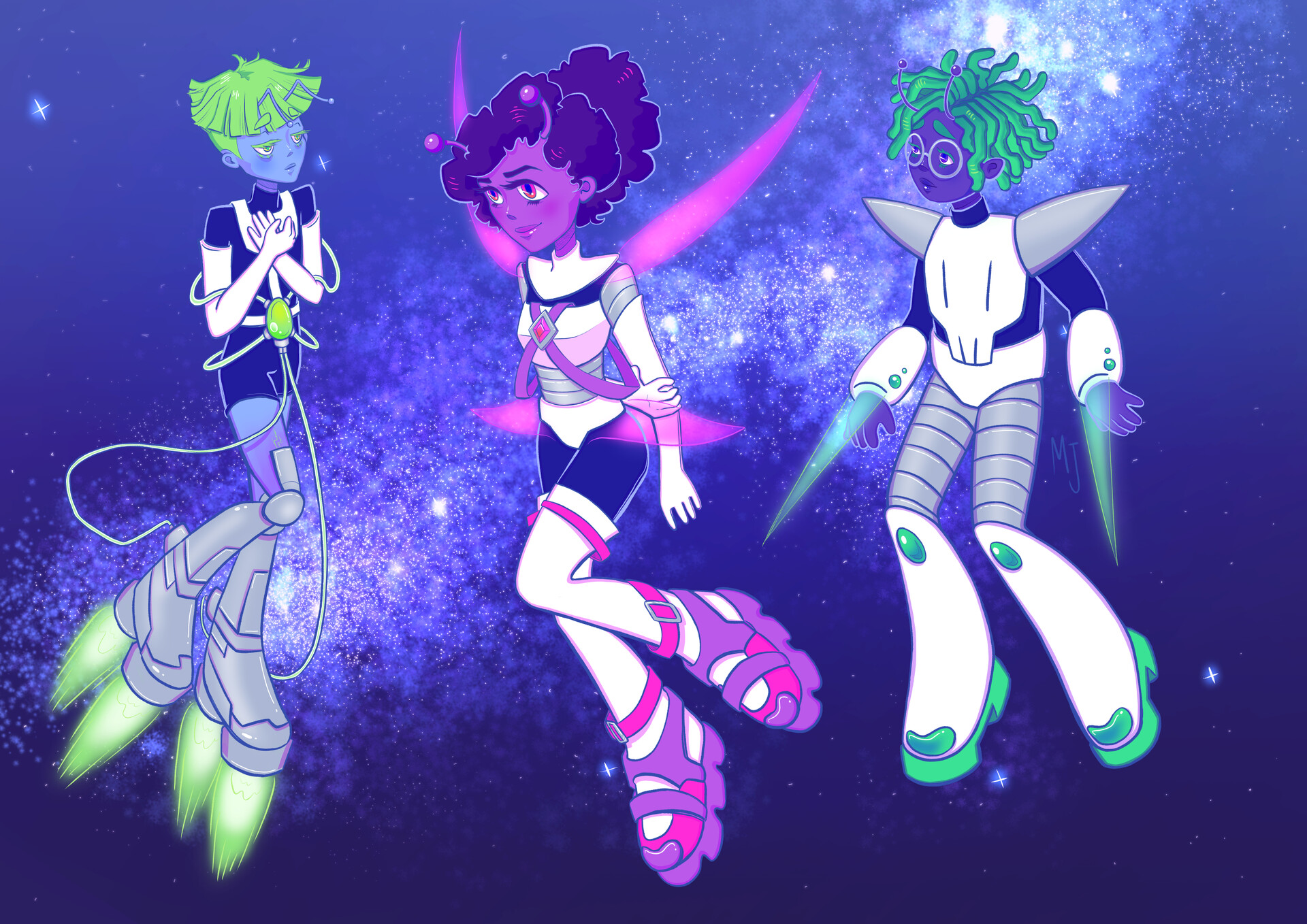 ArtStation - space alien cyborgs