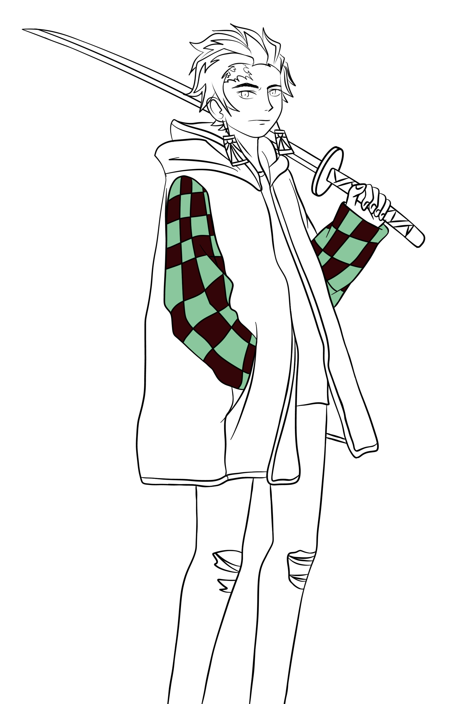 ArtStation - Tanjiro Kamado FanArt