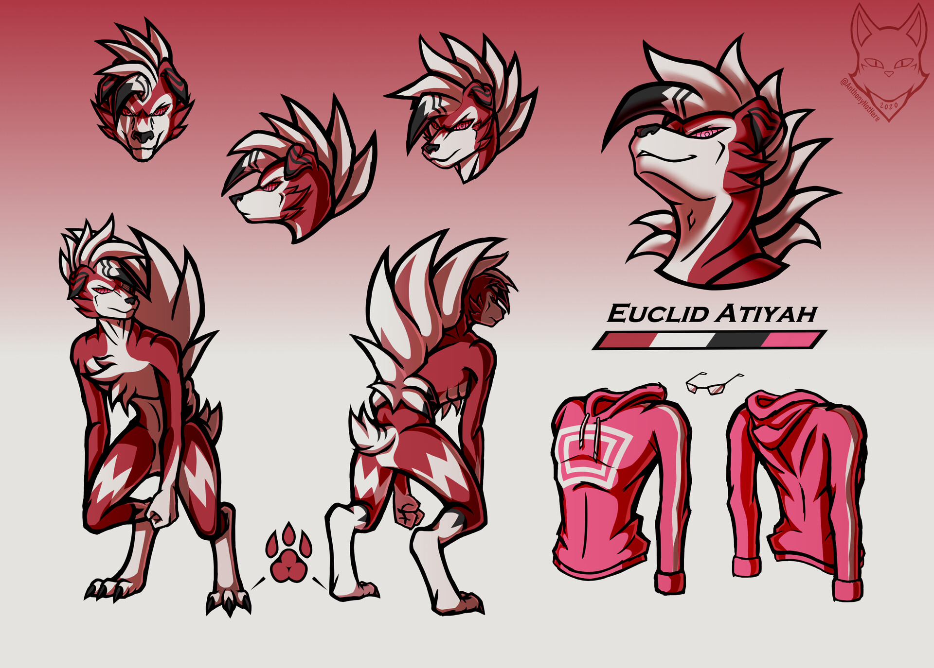 ArtStation - (2020) Euclid Reference Sheet Commission (Lycanroc ...