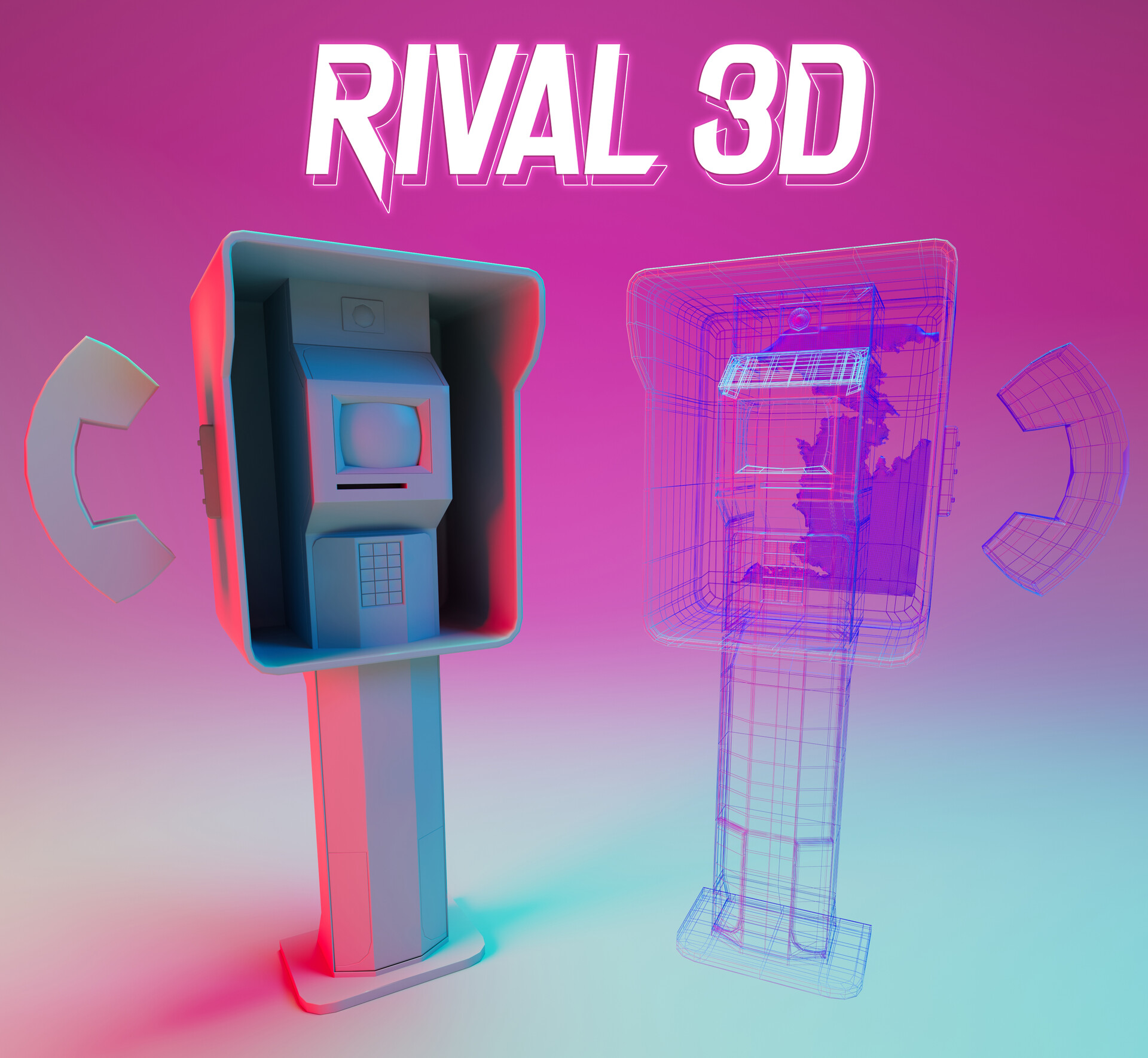 Michael Hewitt - Rival 3D's Cyber Punk - Phone Booth
