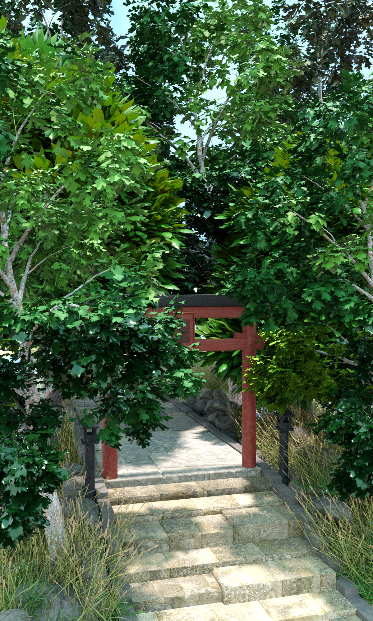 ArtStation - Japanese Forest