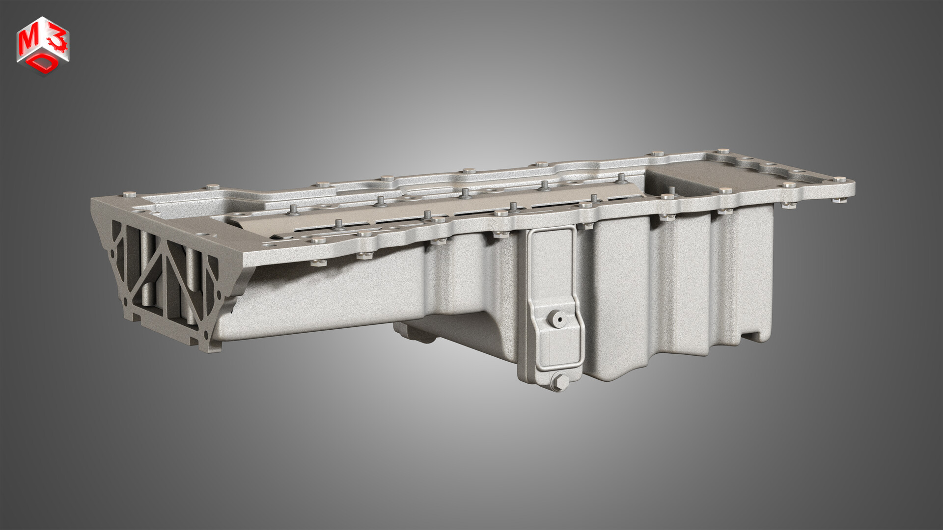 ArtStation - Oil Pan with Cover and Bolts