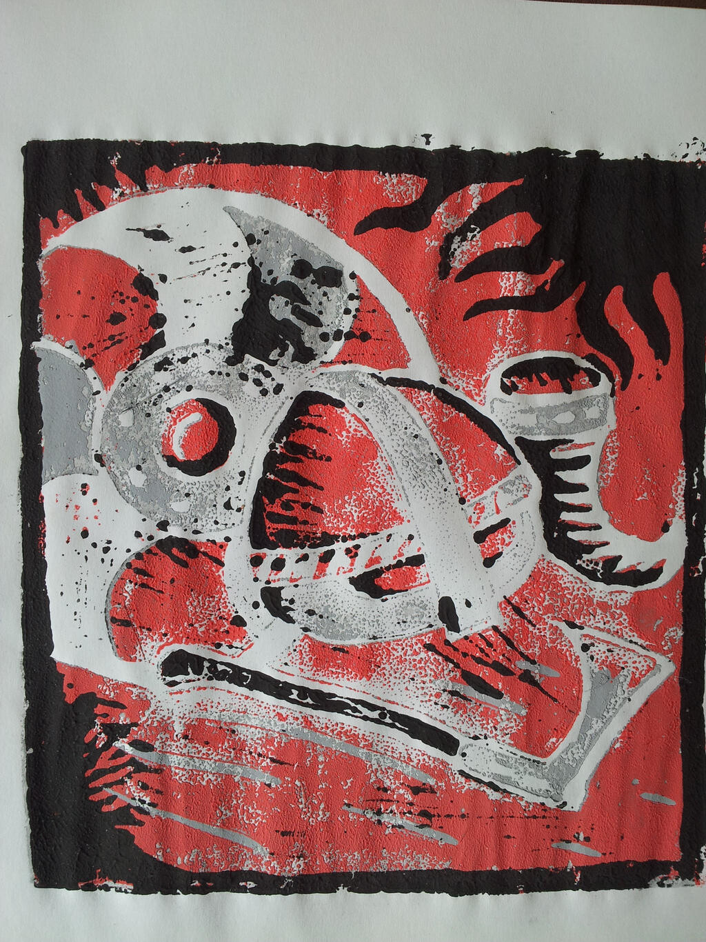 ArtStation - Viking Board (traditional Woodblock Print)