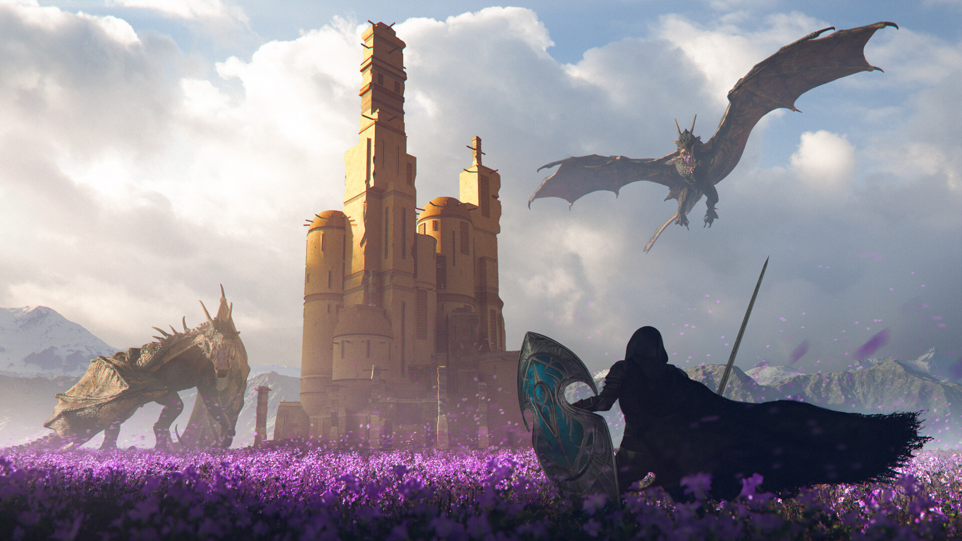 ArtStation - Purple courage