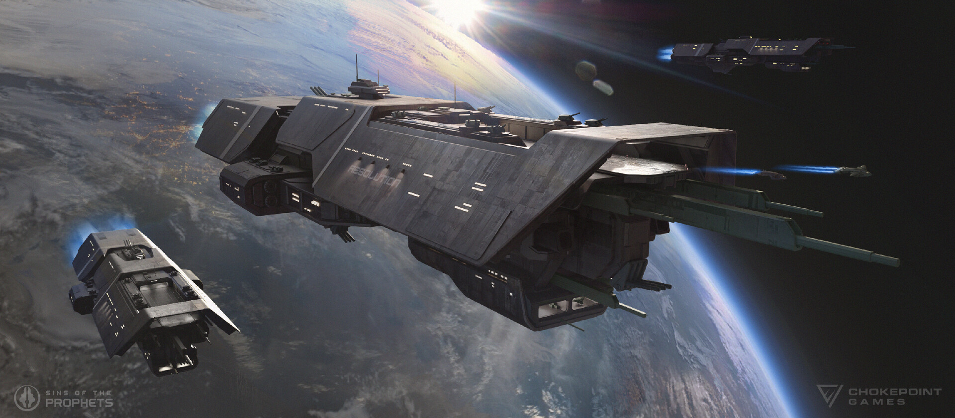 ArtStation - Vindication-class light battleship (redesign)