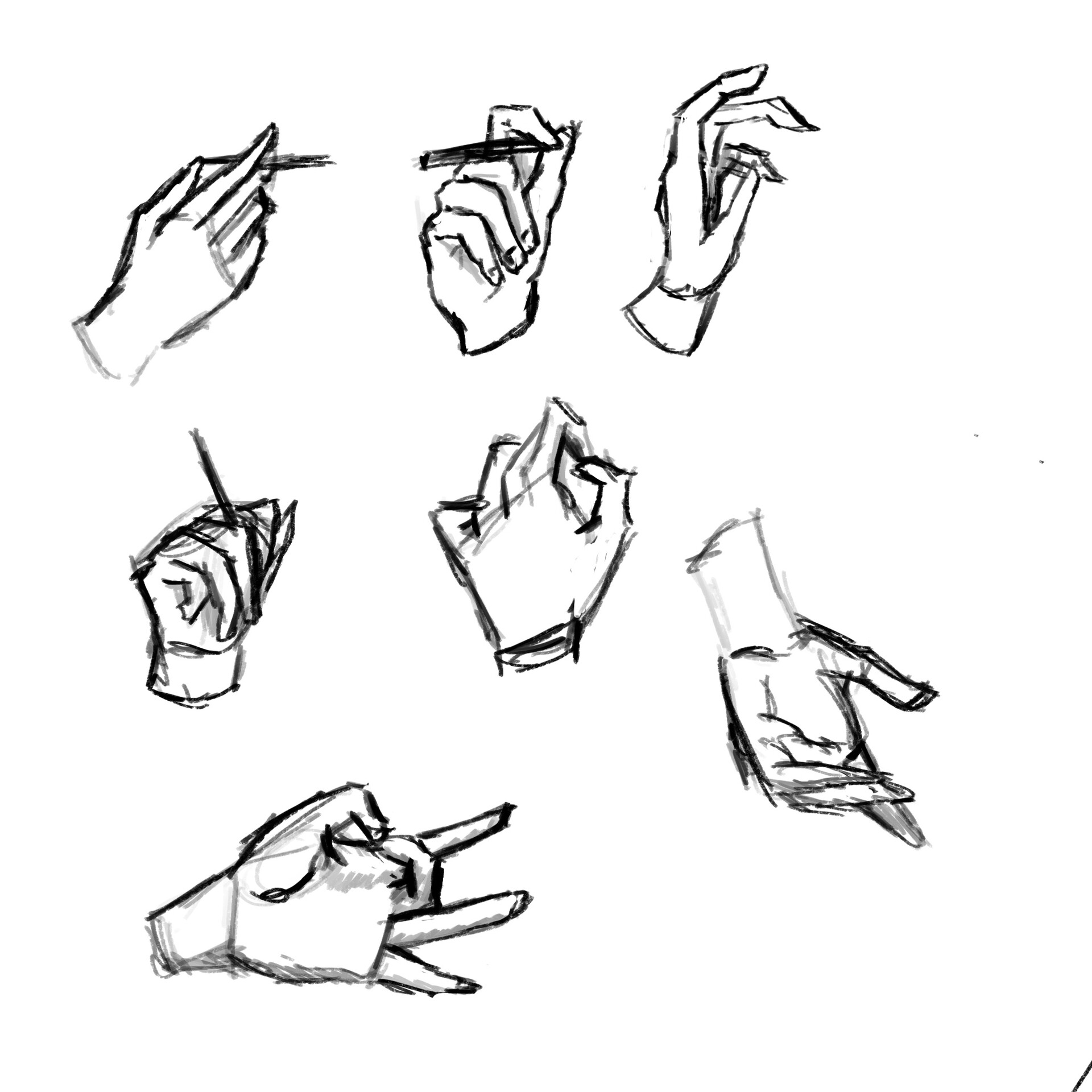 ArtStation - hand studies