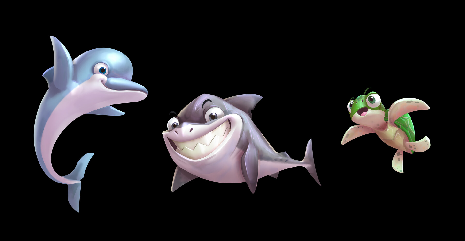 ArtStation - Baskin-Robbins Creature Creations- character designs 🐠🐟 🐡