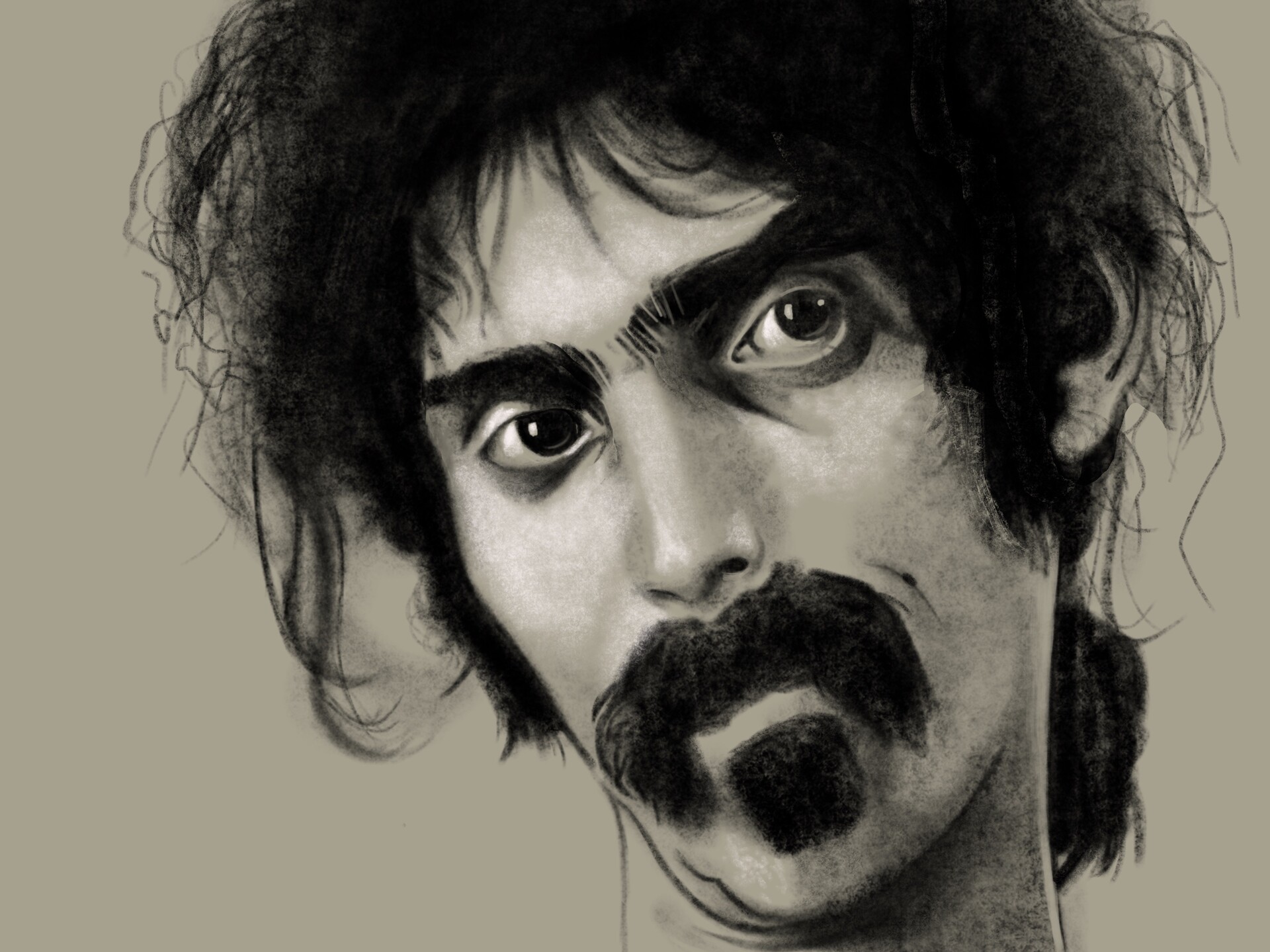 ArtStation - Sketching frank zappa