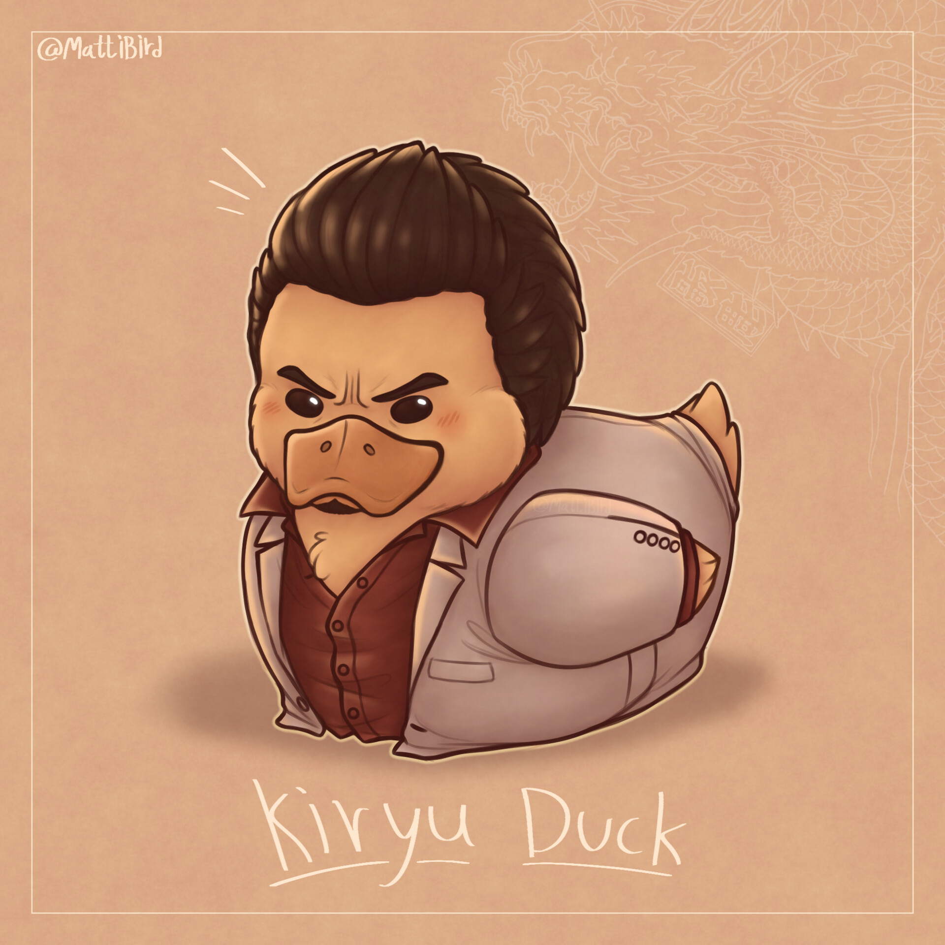 ArtStation - Kiryu Kazuma Tubbz Duck Figure - Yakuza/RyuGaGotoku