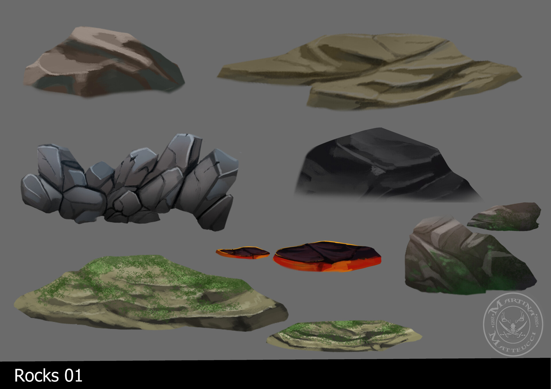 ArtStation - .: Props: Rocks 01