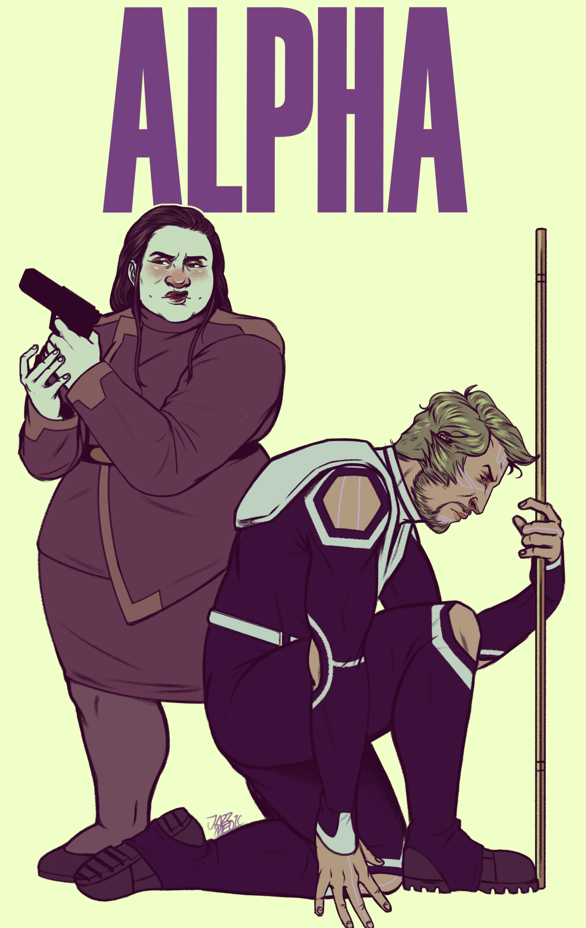 Marvin Anthony - Mock-up ALPHA Comic Covers 601 - Dedi & Ray