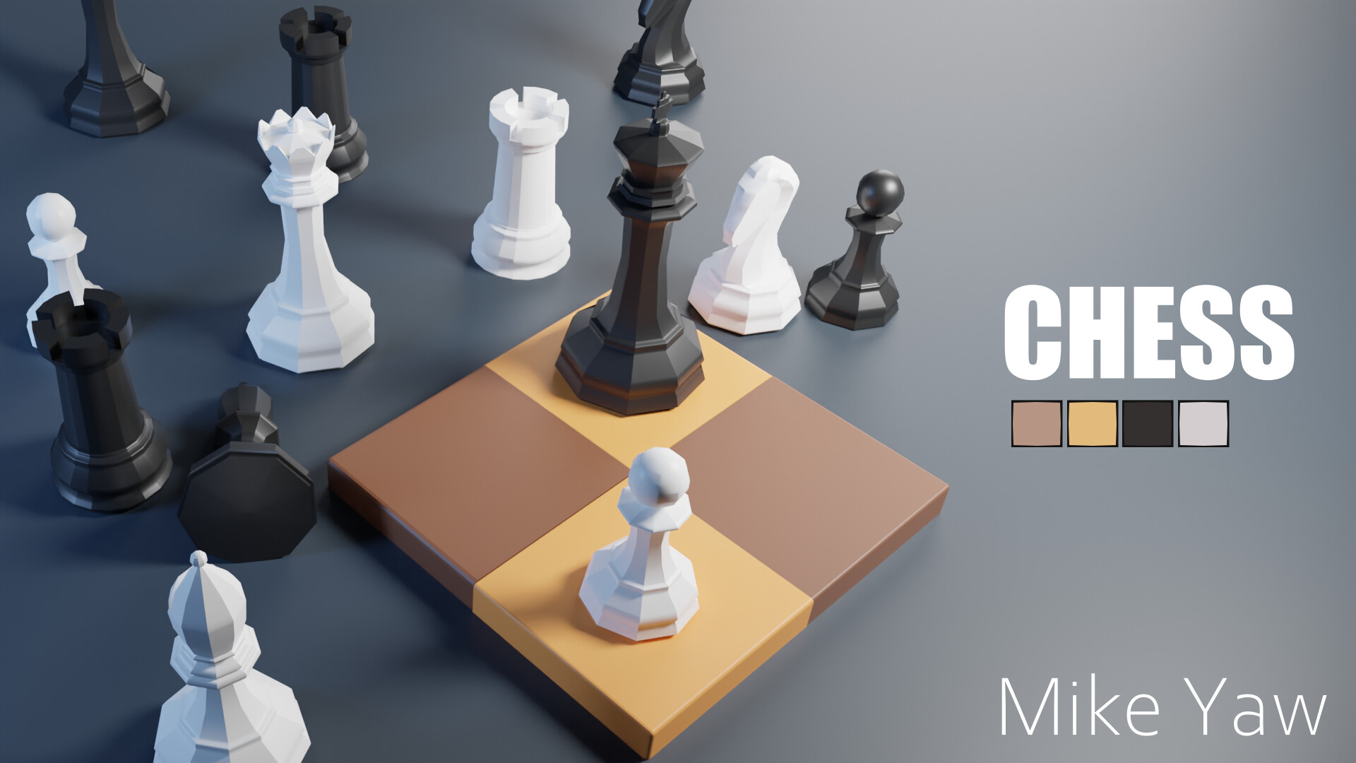 ArtStation - Chess Pieces || 3D Prop Models